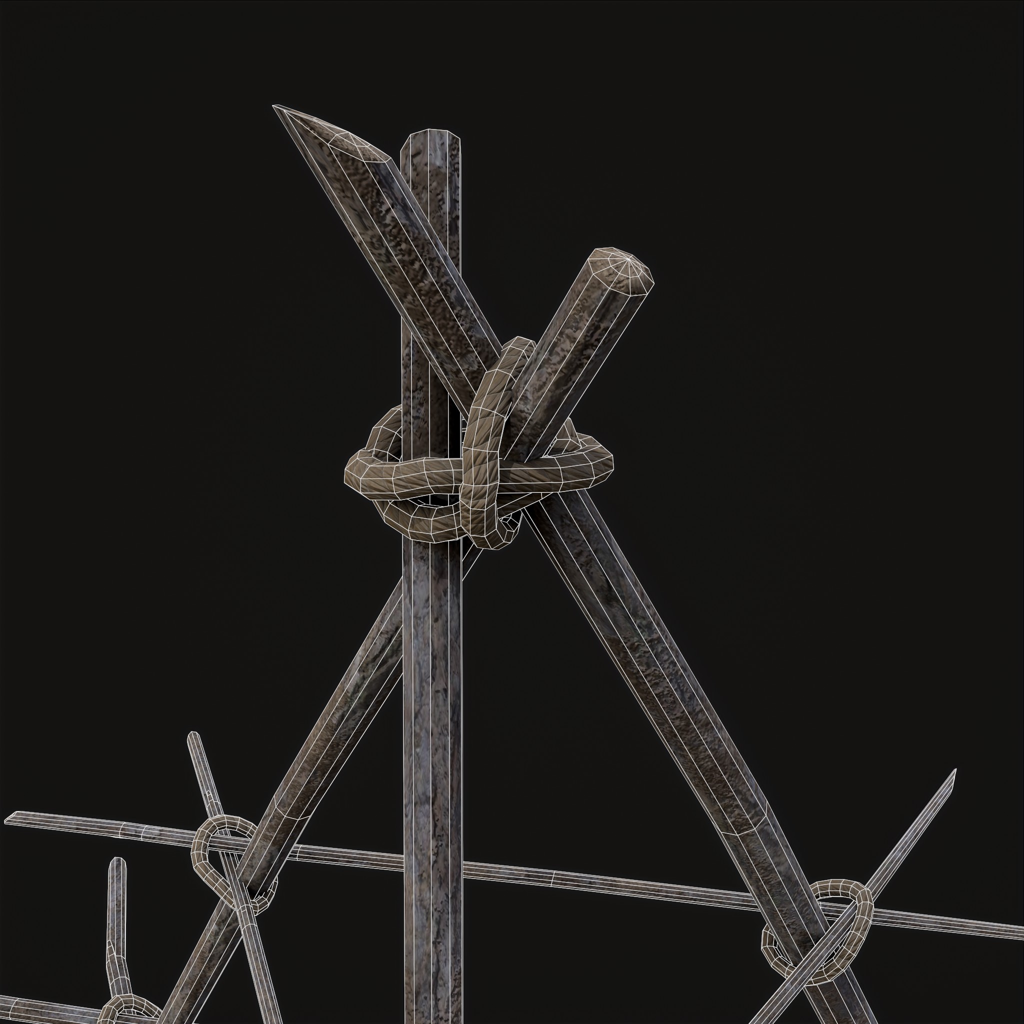 Primitive Tripod Meat Smoker - 3D Model by Get Dead Entertainment