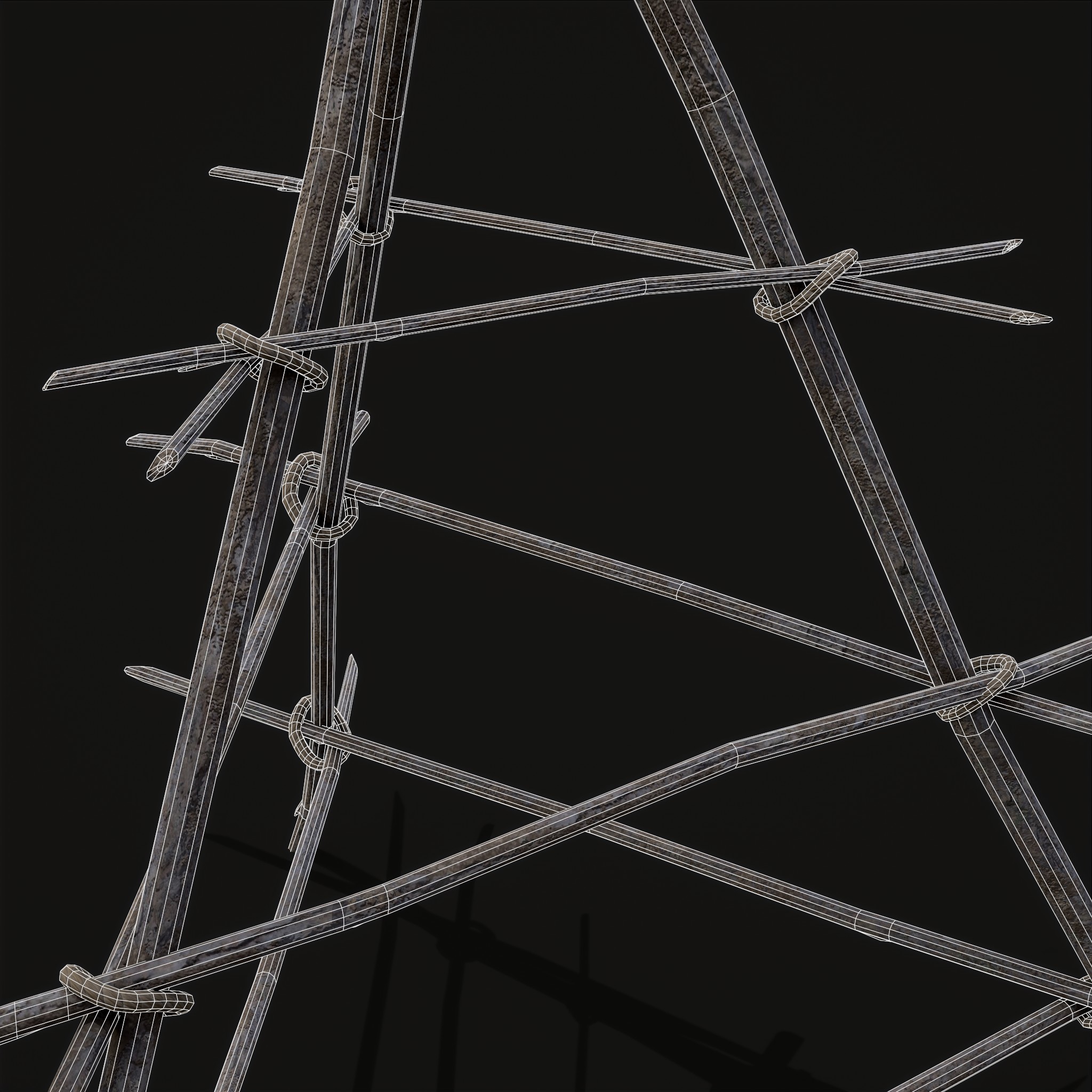Primitive Tripod Meat Smoker - 3D Model by Get Dead Entertainment