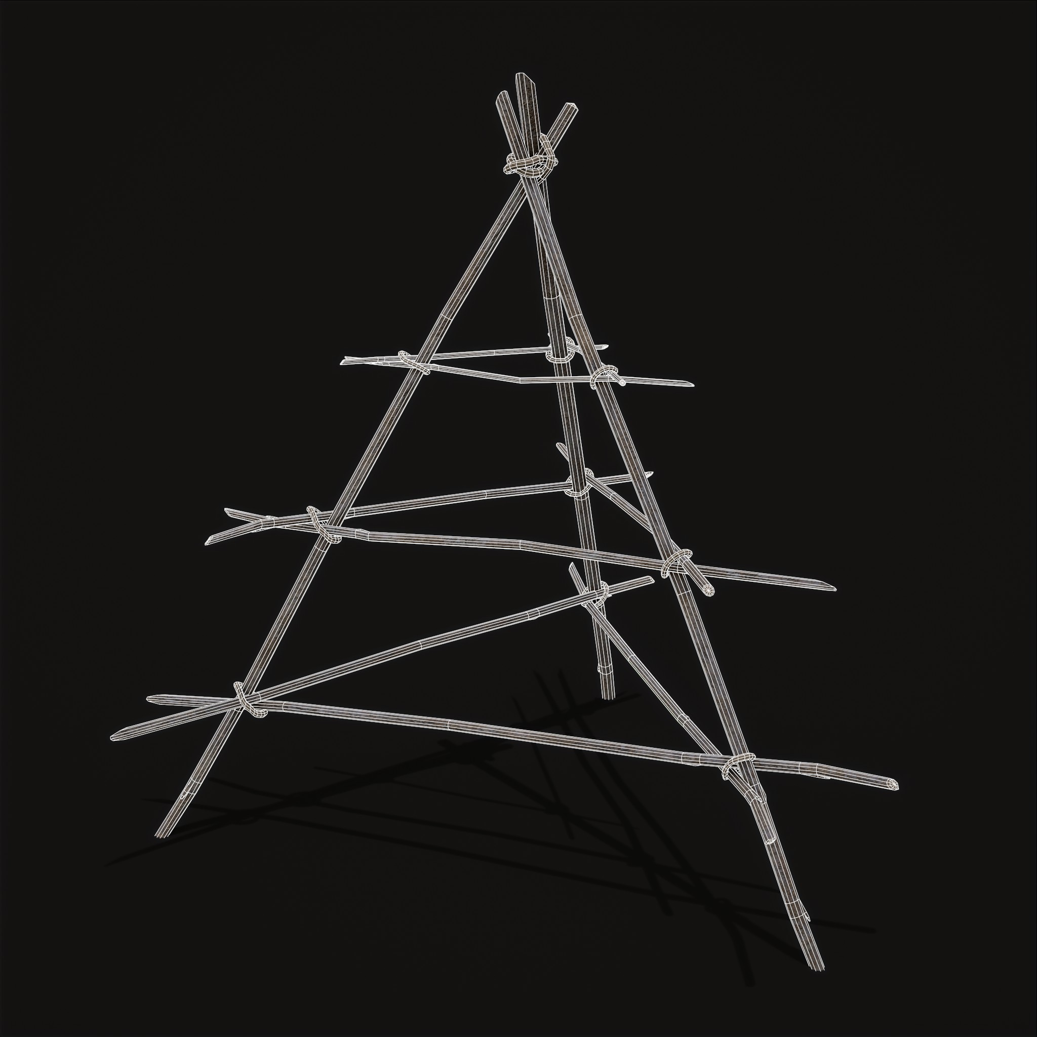 Primitive Tripod Meat Smoker - 3D Model by Get Dead Entertainment