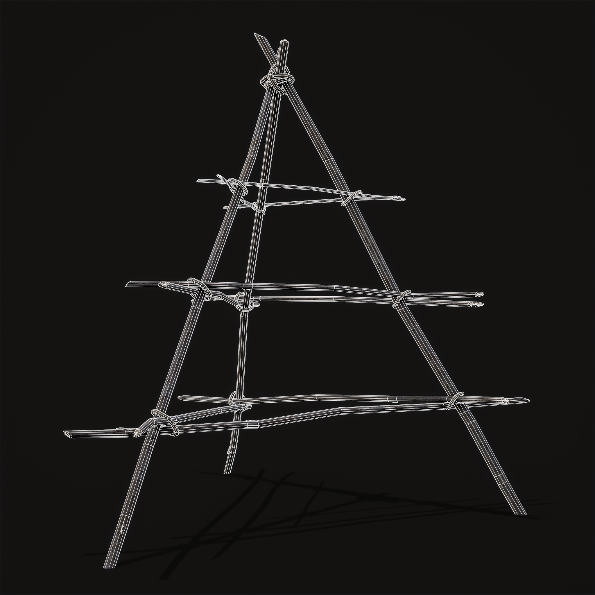 Primitive Tripod Meat Smoker - 3D Model by Get Dead Entertainment