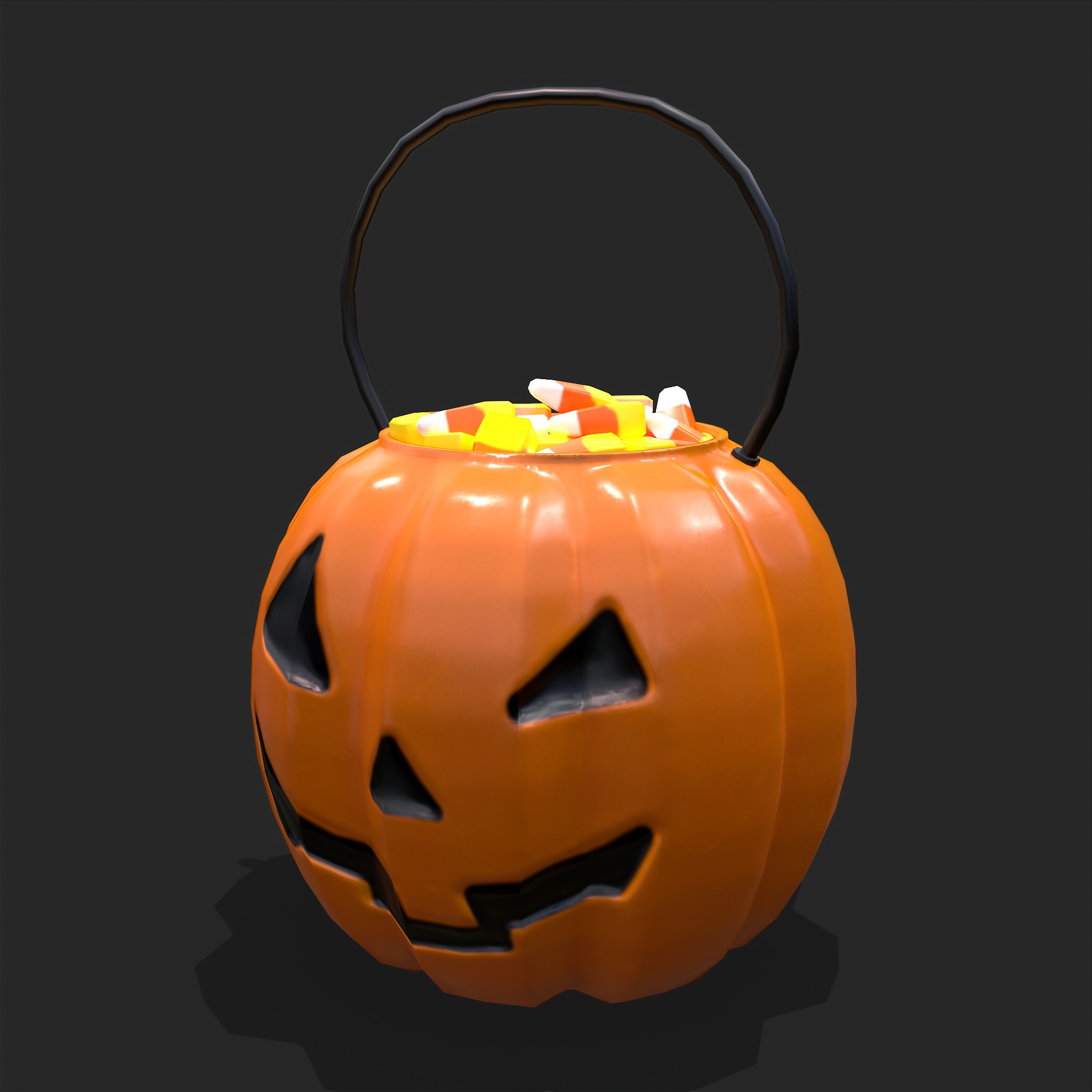 Pumpkin Candy Pail - 3D Model by Get Dead Entertainment