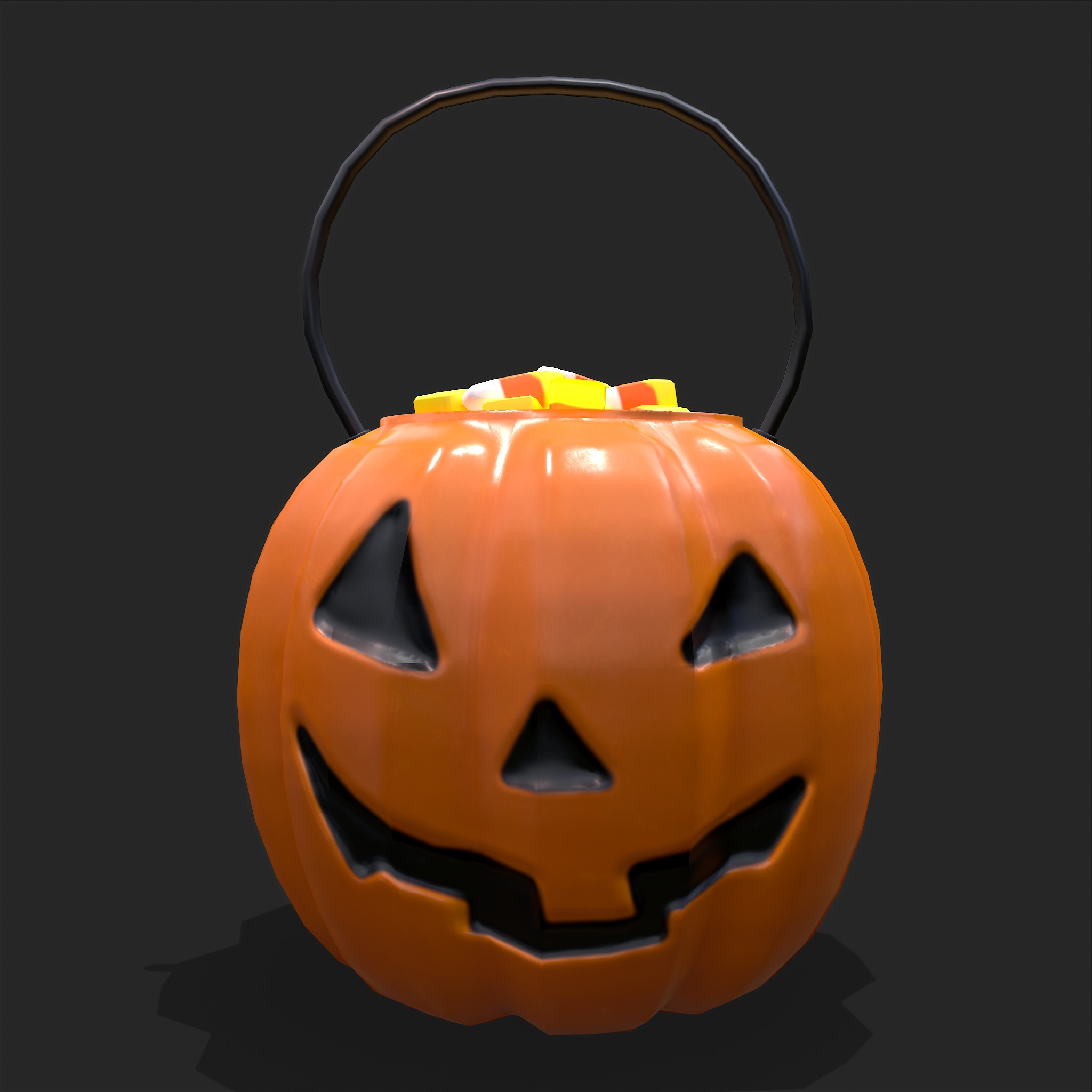 Pumpkin Candy Pail - 3D Model by Get Dead Entertainment
