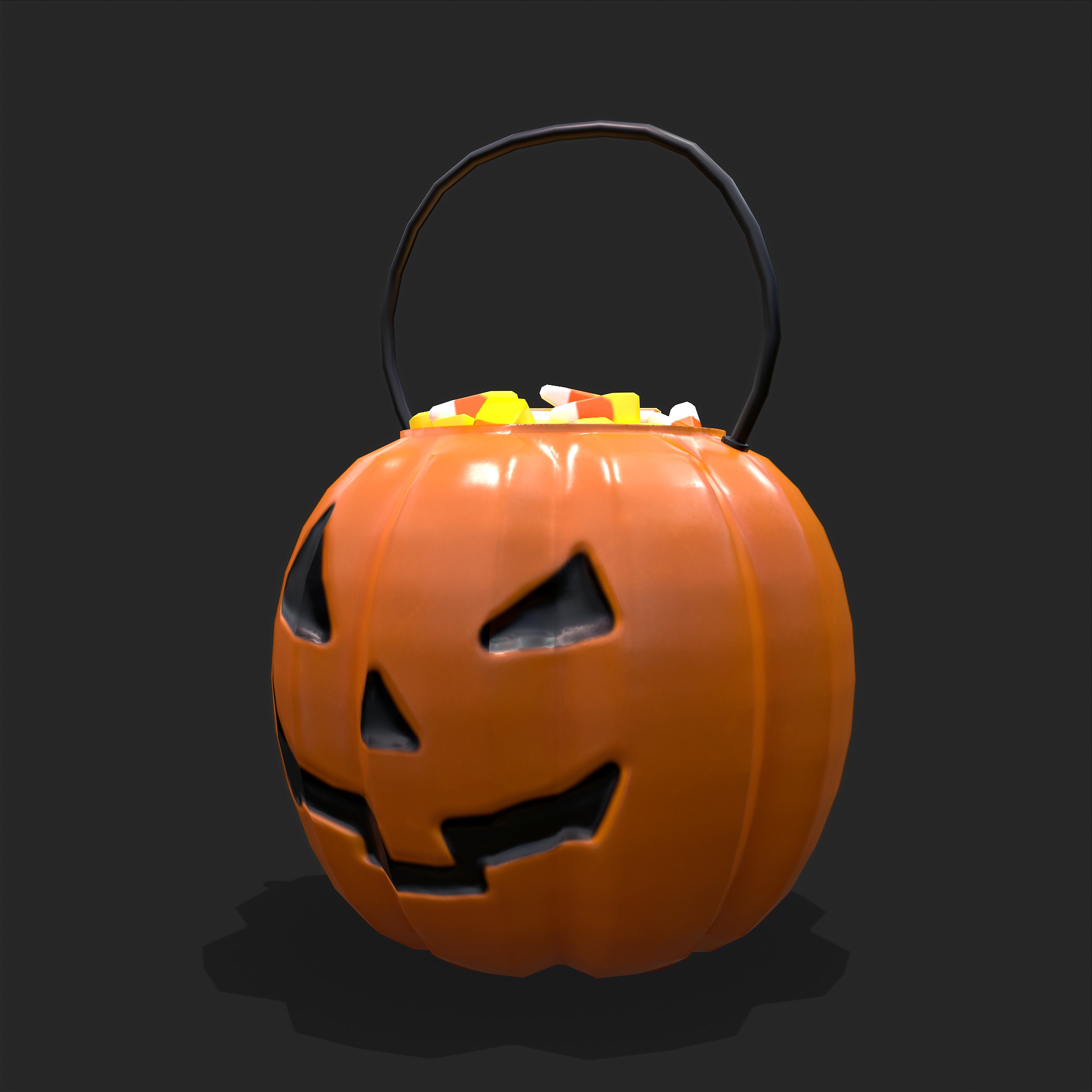 Pumpkin Candy Pail - 3D Model by Get Dead Entertainment