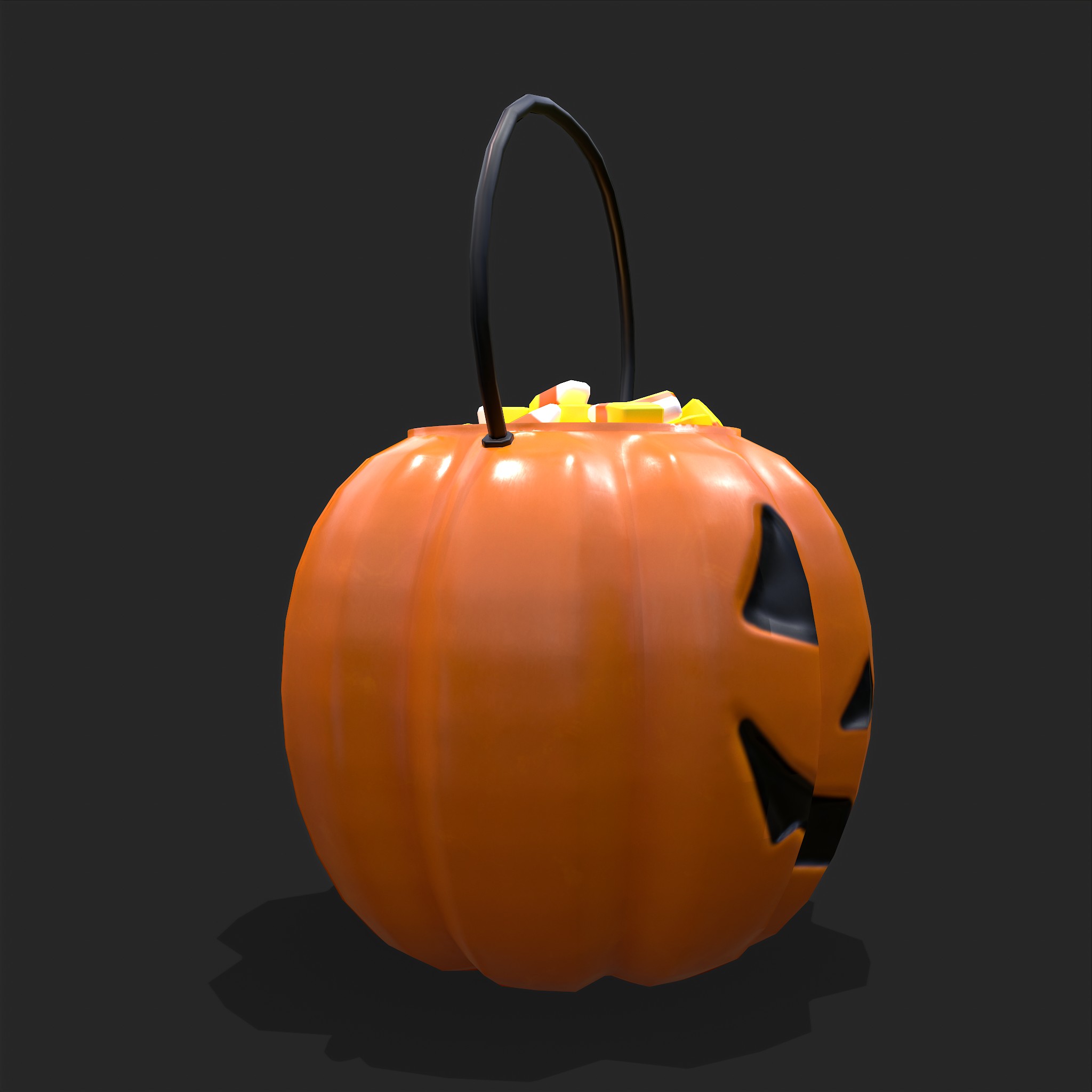 Pumpkin Candy Pail - 3D Model by Get Dead Entertainment