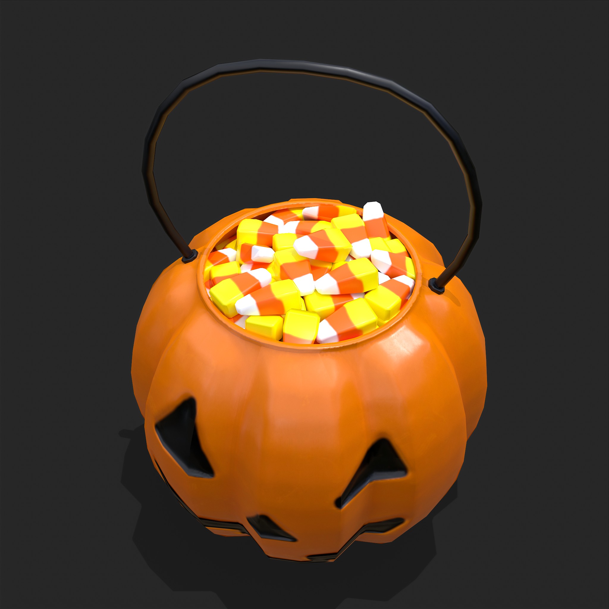 Pumpkin Candy Pail - 3D Model by Get Dead Entertainment