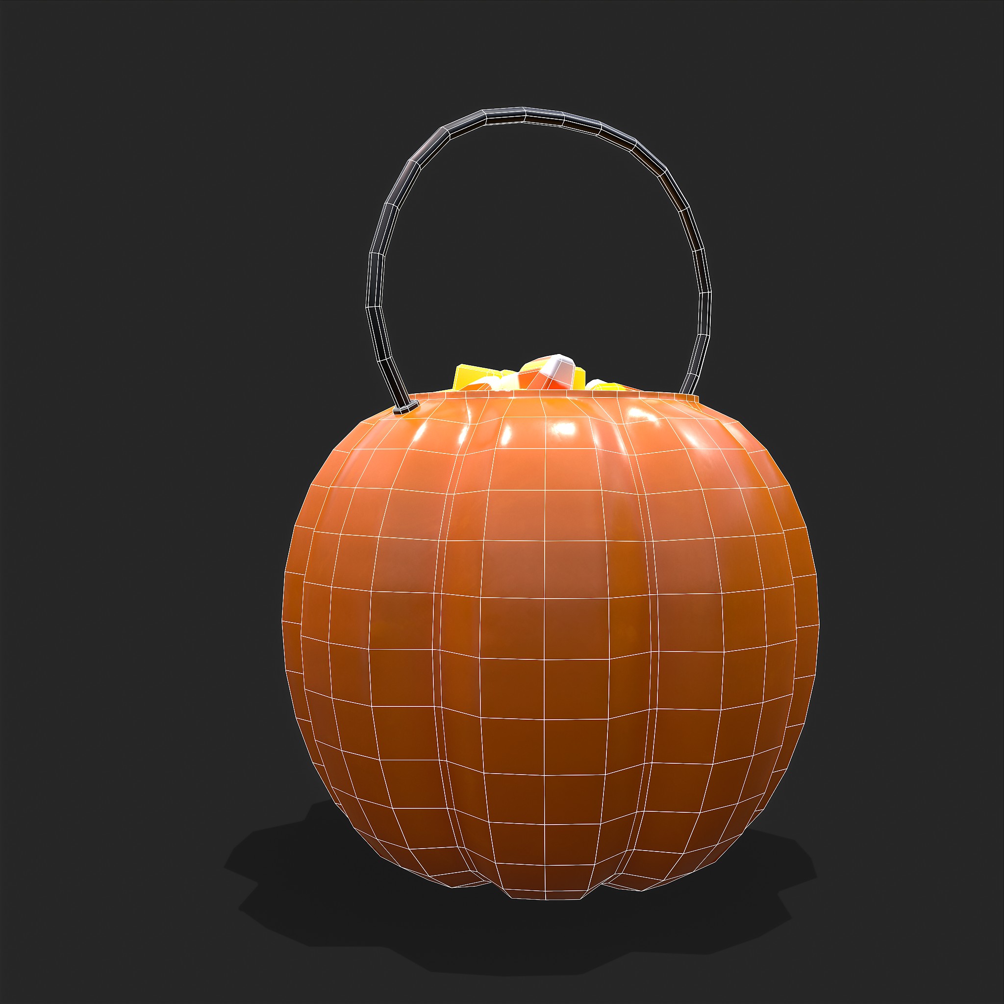 Pumpkin Candy Pail - 3D Model by Get Dead Entertainment