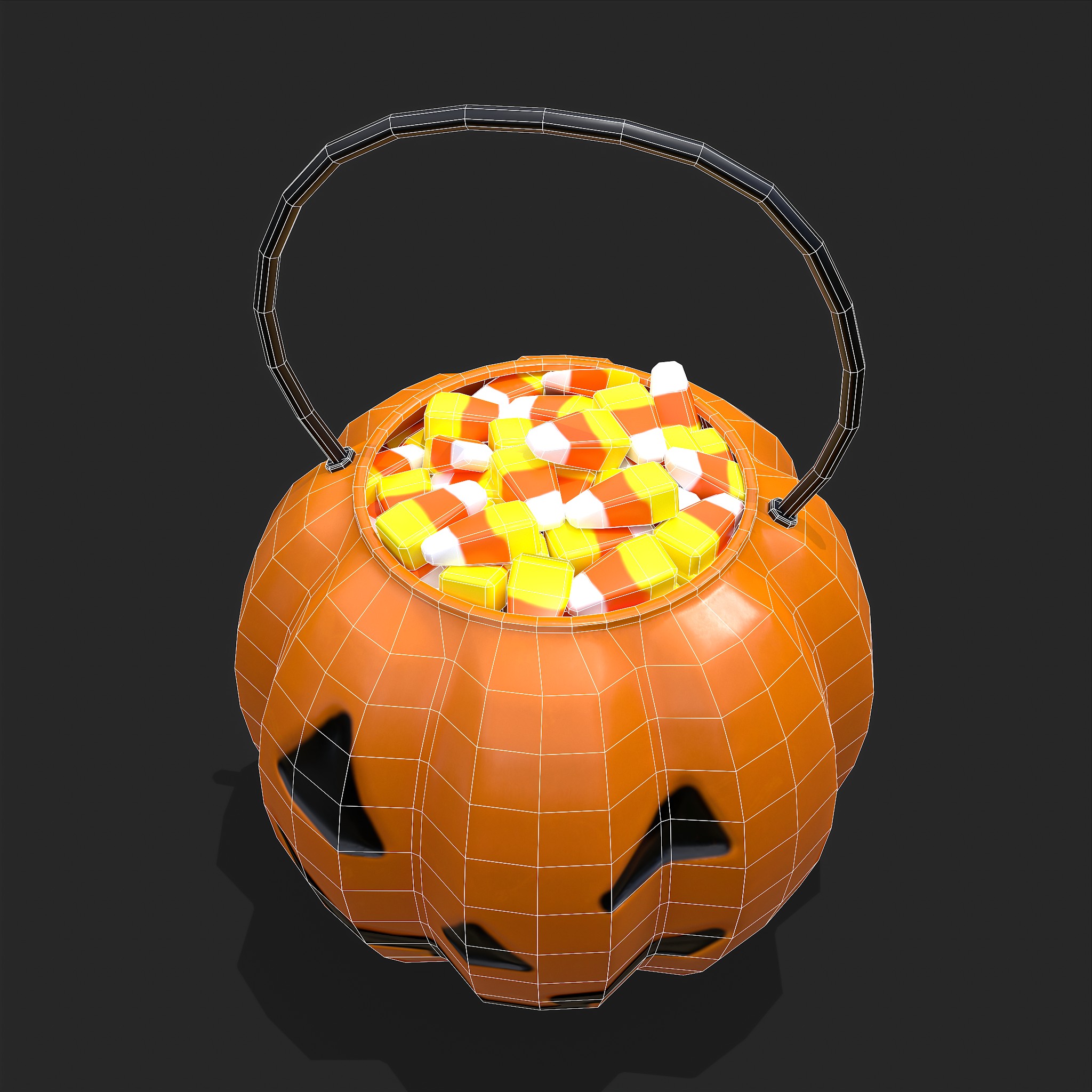 Pumpkin Candy Pail - 3D Model by Get Dead Entertainment