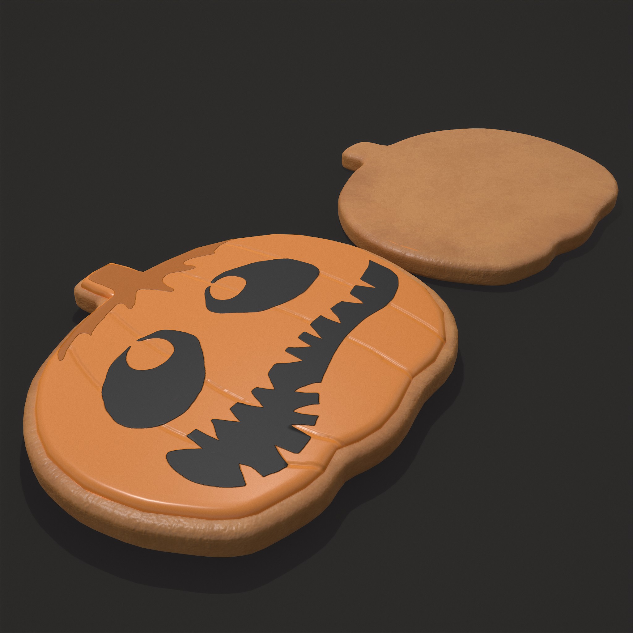 Pumpkin Cookie Teeth Face - 3D Model by Get Dead Entertainment
