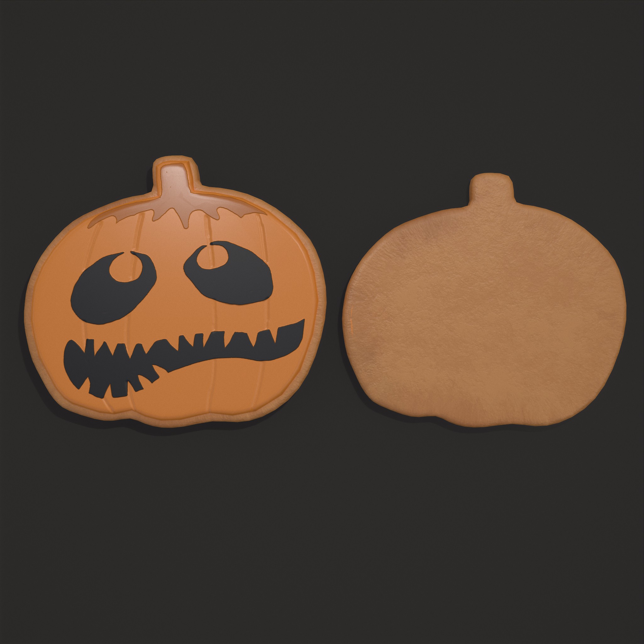 Pumpkin Cookie Teeth Face - 3D Model by Get Dead Entertainment