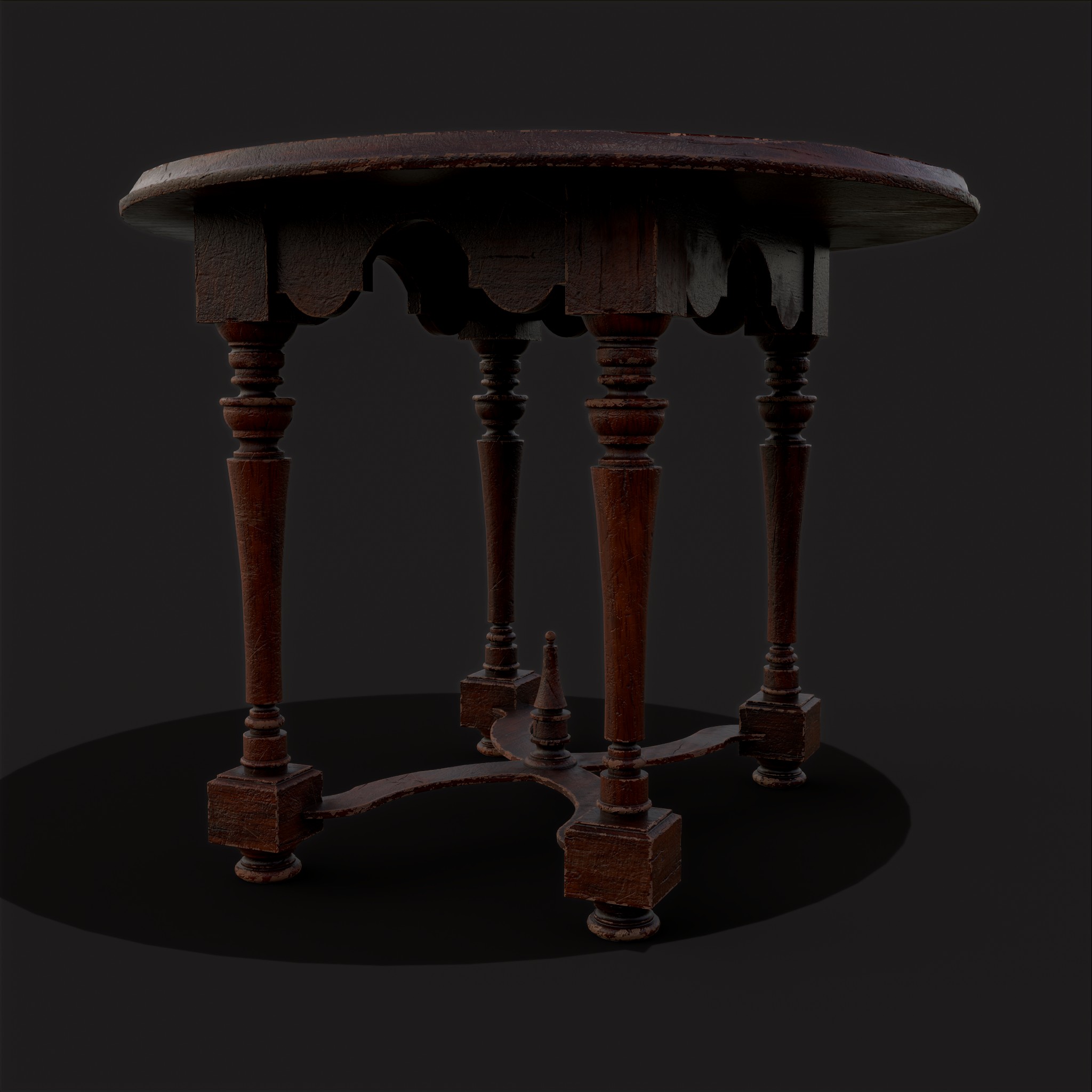 Quality Medieval Elegant Round Table - 3D Model by Get Dead Entertainment