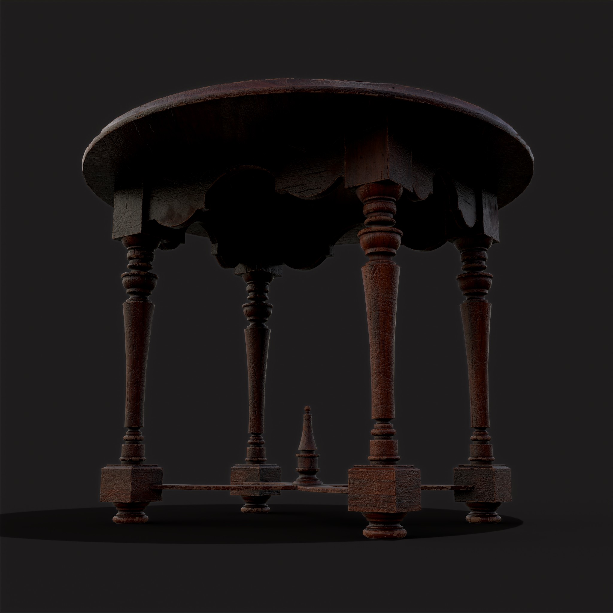 Quality Medieval Elegant Round Table - 3D Model by Get Dead Entertainment