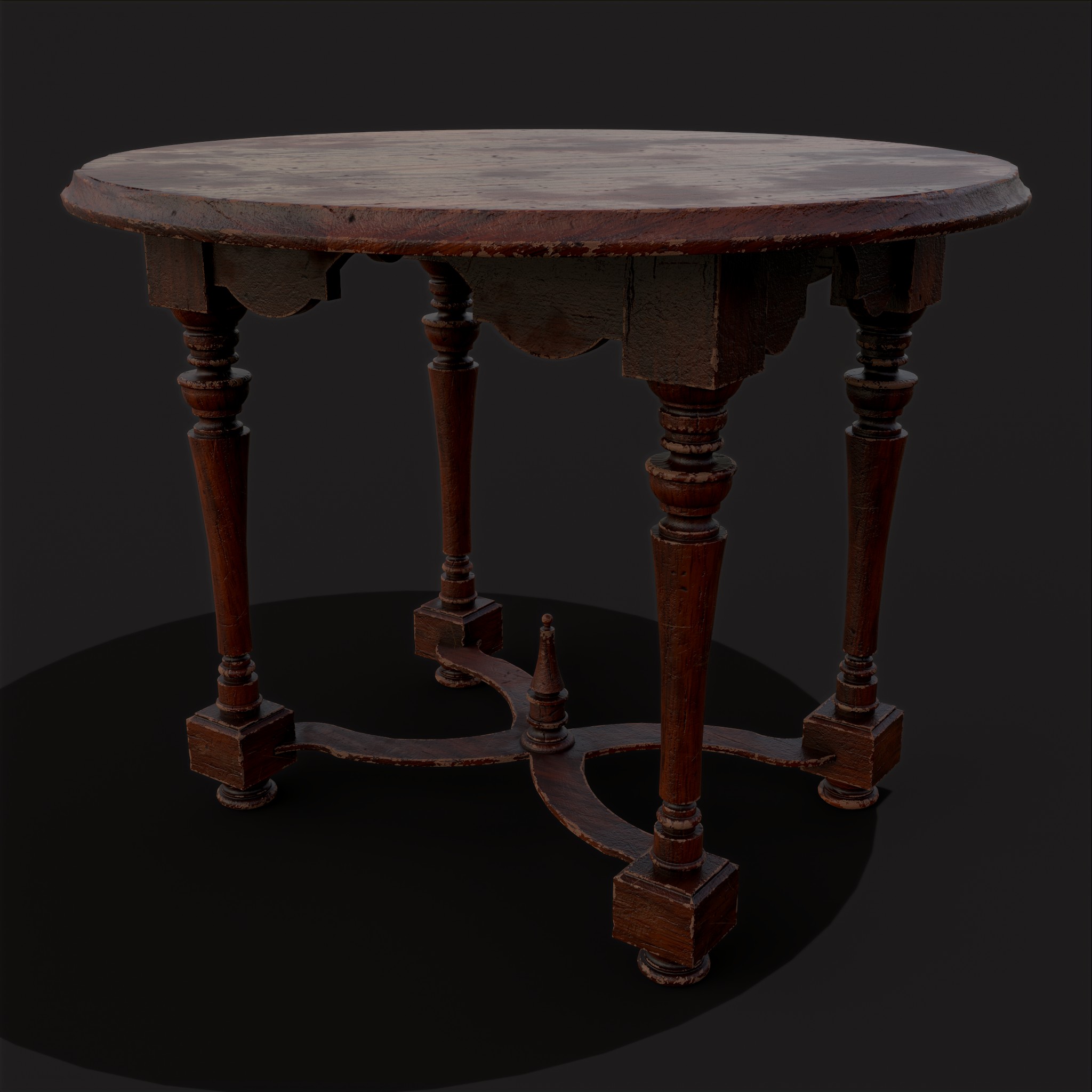Quality Medieval Elegant Round Table - 3D Model by Get Dead Entertainment