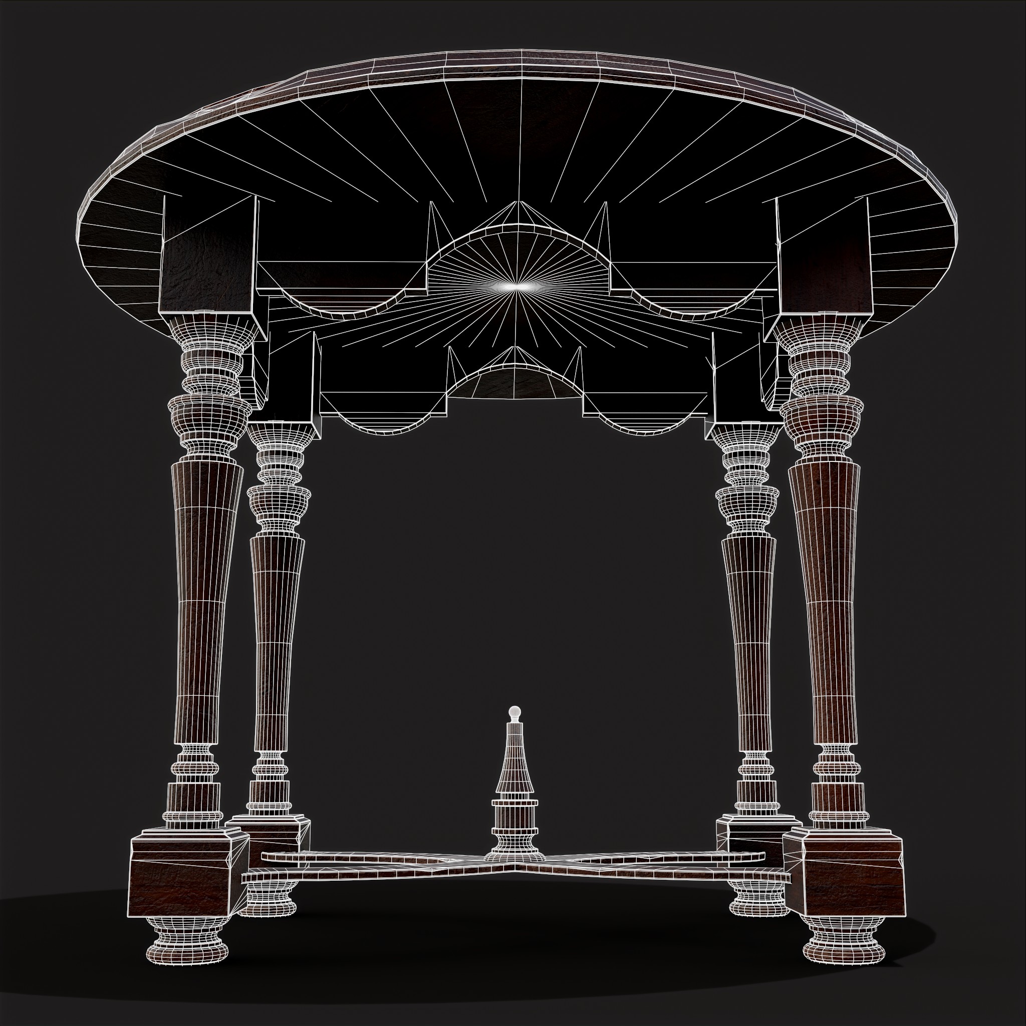 Quality Medieval Elegant Round Table - 3D Model by Get Dead Entertainment