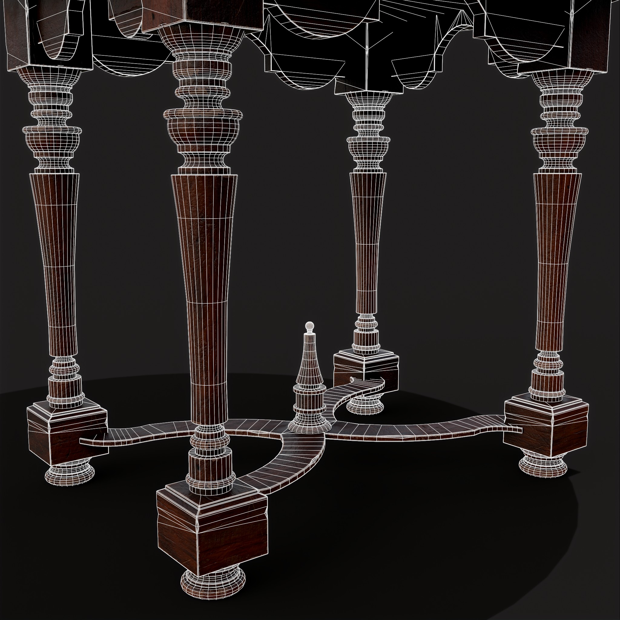 Quality Medieval Elegant Round Table - 3D Model by Get Dead Entertainment