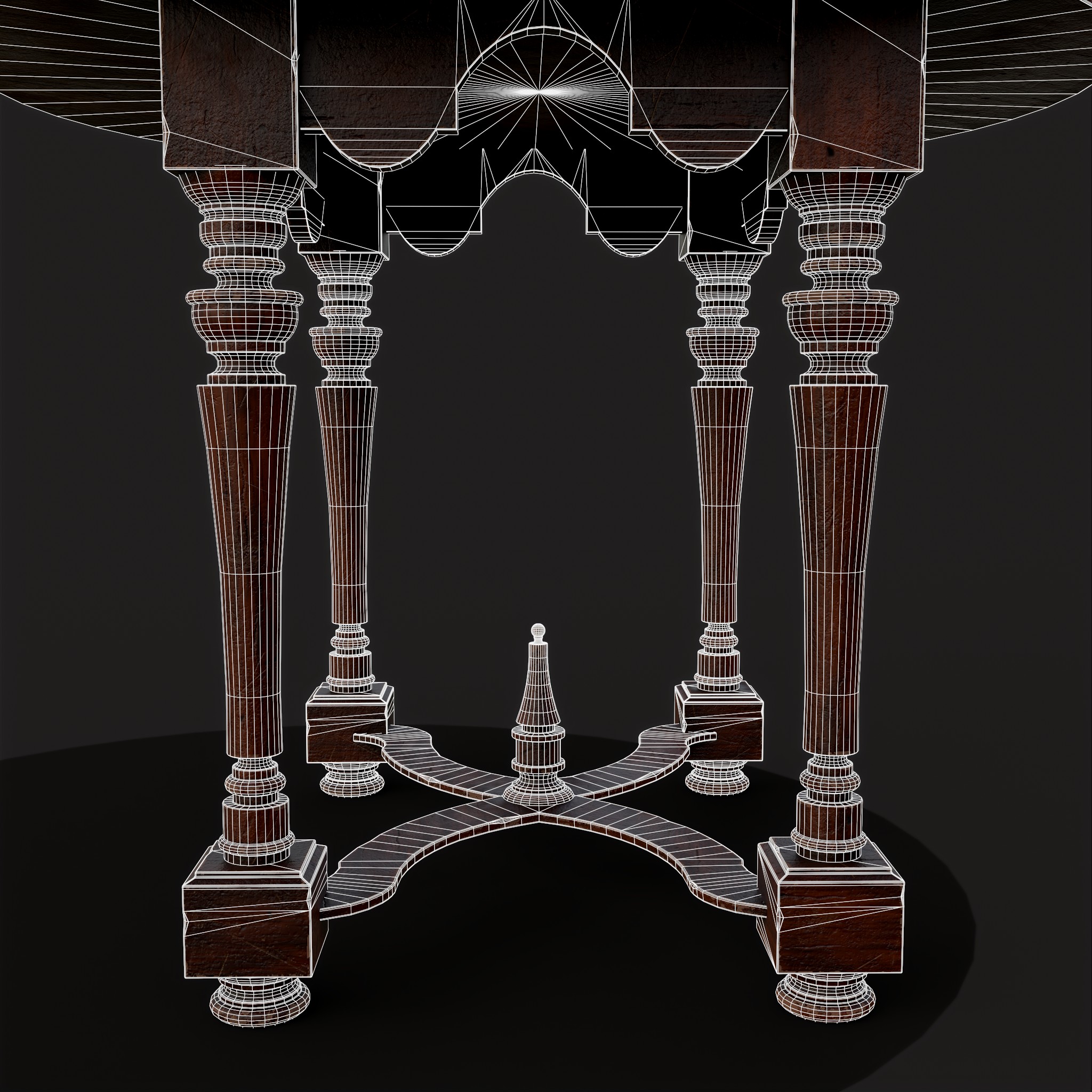 Quality Medieval Elegant Round Table - 3D Model by Get Dead Entertainment