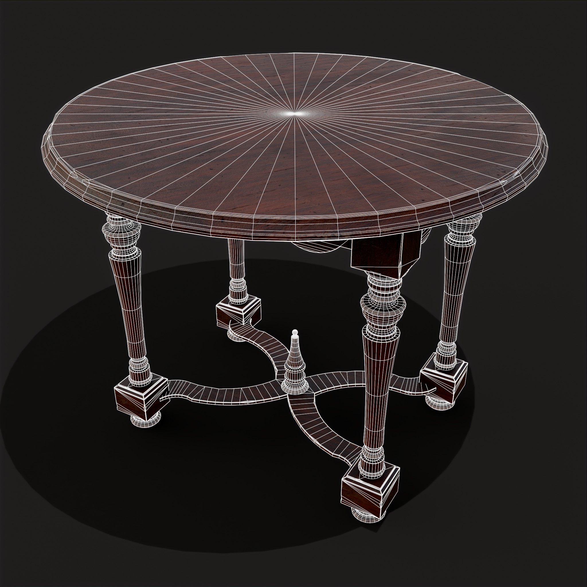 Quality Medieval Elegant Round Table - 3D Model by Get Dead Entertainment