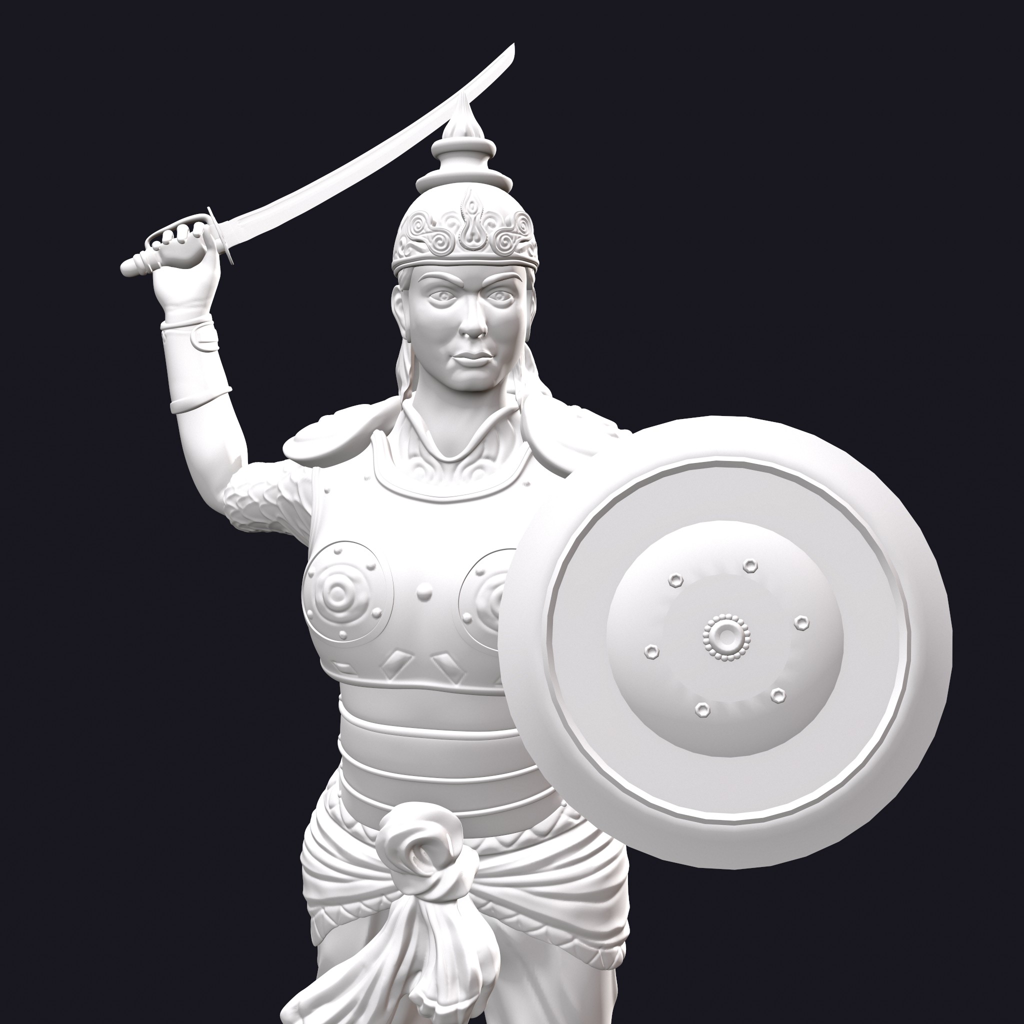 Rani Durgavati Sculpture - 3D Model by Get Dead Entertainment