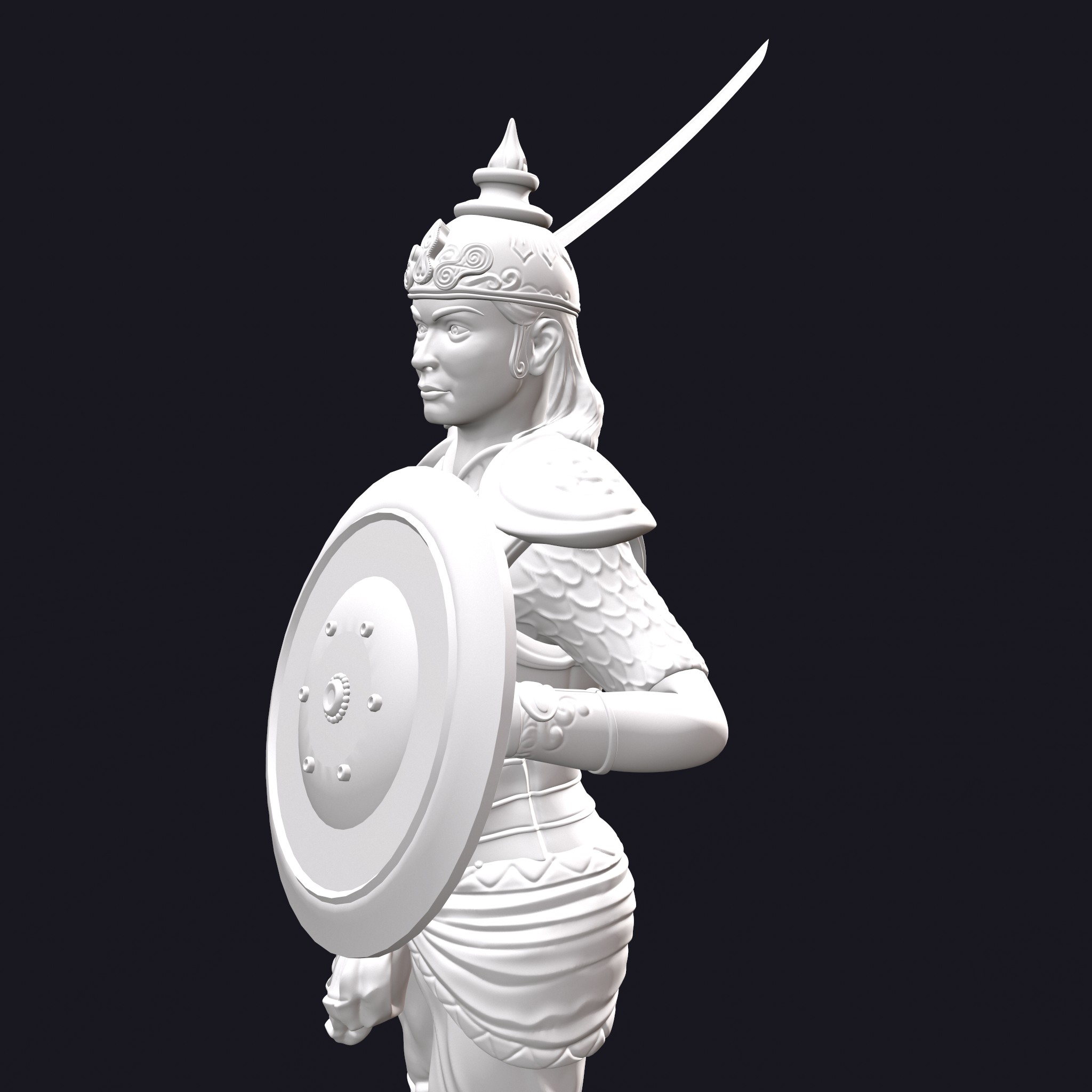 Rani Durgavati Sculpture - 3D Model by Get Dead Entertainment