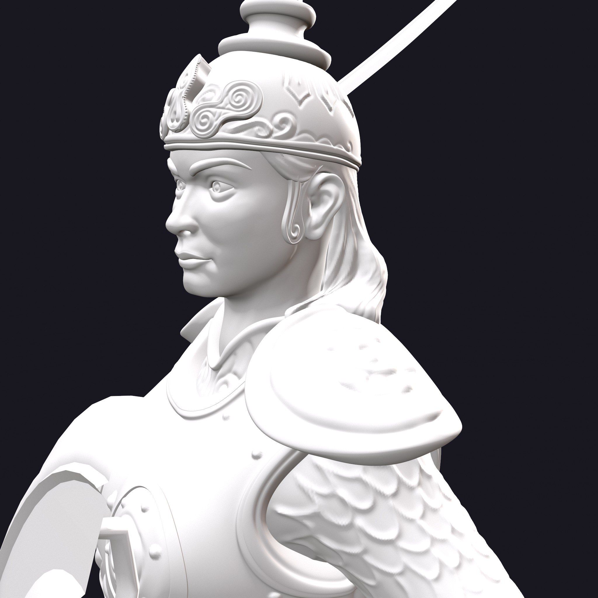 Rani Durgavati Sculpture - 3D Model by Get Dead Entertainment