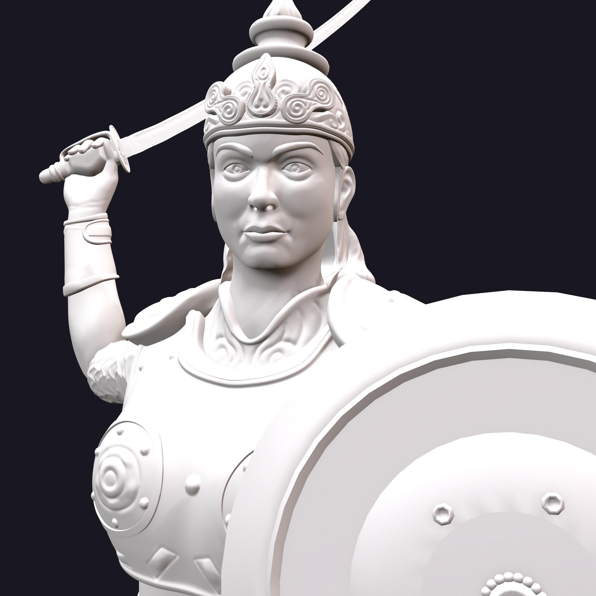 Rani Durgavati Sculpture - 3D Model by Get Dead Entertainment