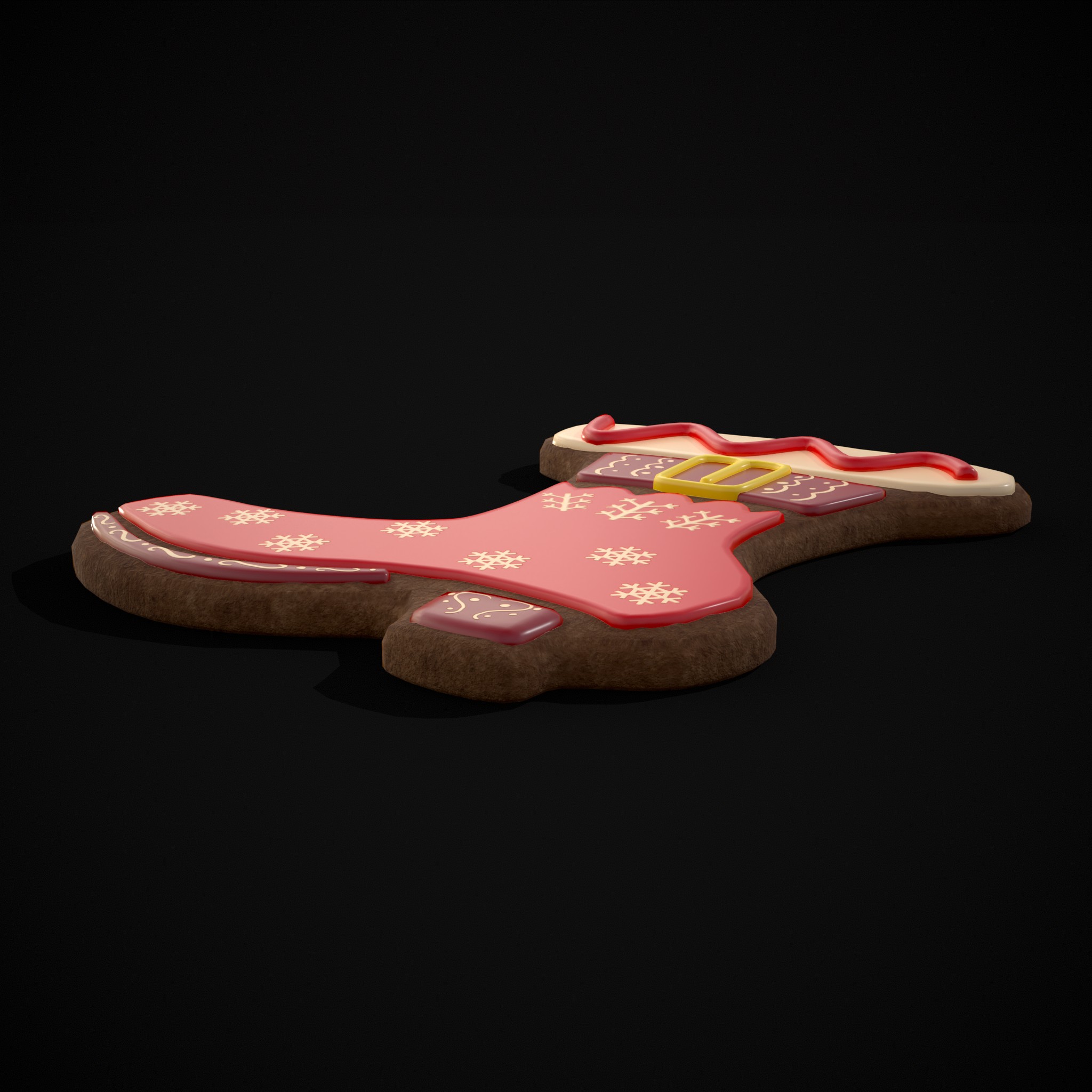 Red and White Decorated Gingerbread Boot - 3D Model by Get Dead ...