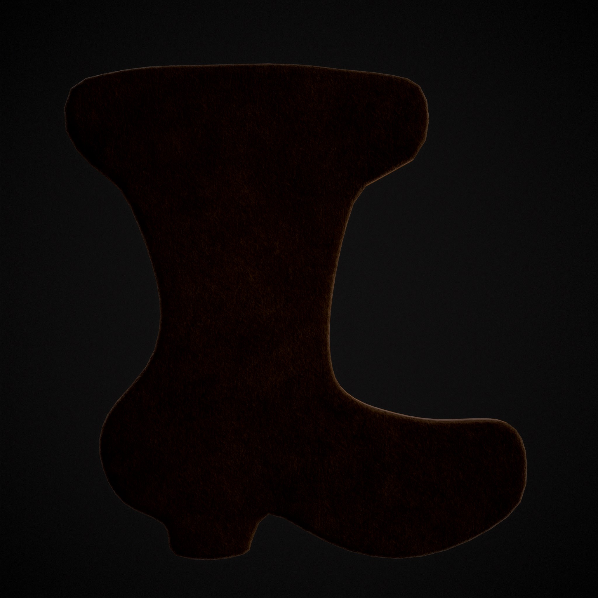 Red and White Decorated Gingerbread Boot - 3D Model by Get Dead ...