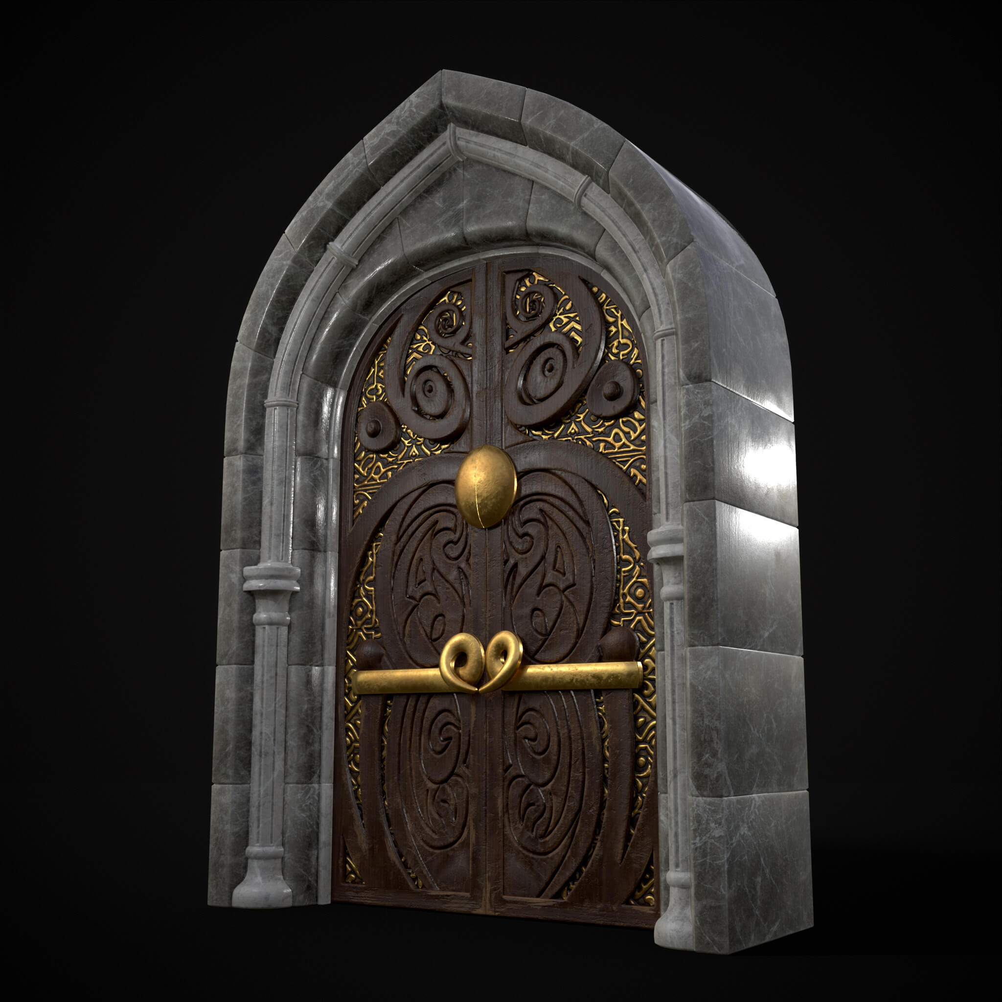 Regal Castle Door - 3D Model by Get Dead Entertainment