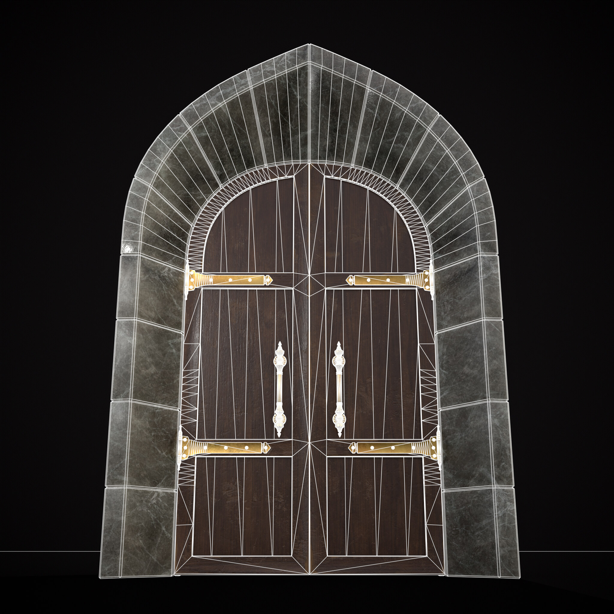 Regal Castle Door - 3D Model by Get Dead Entertainment