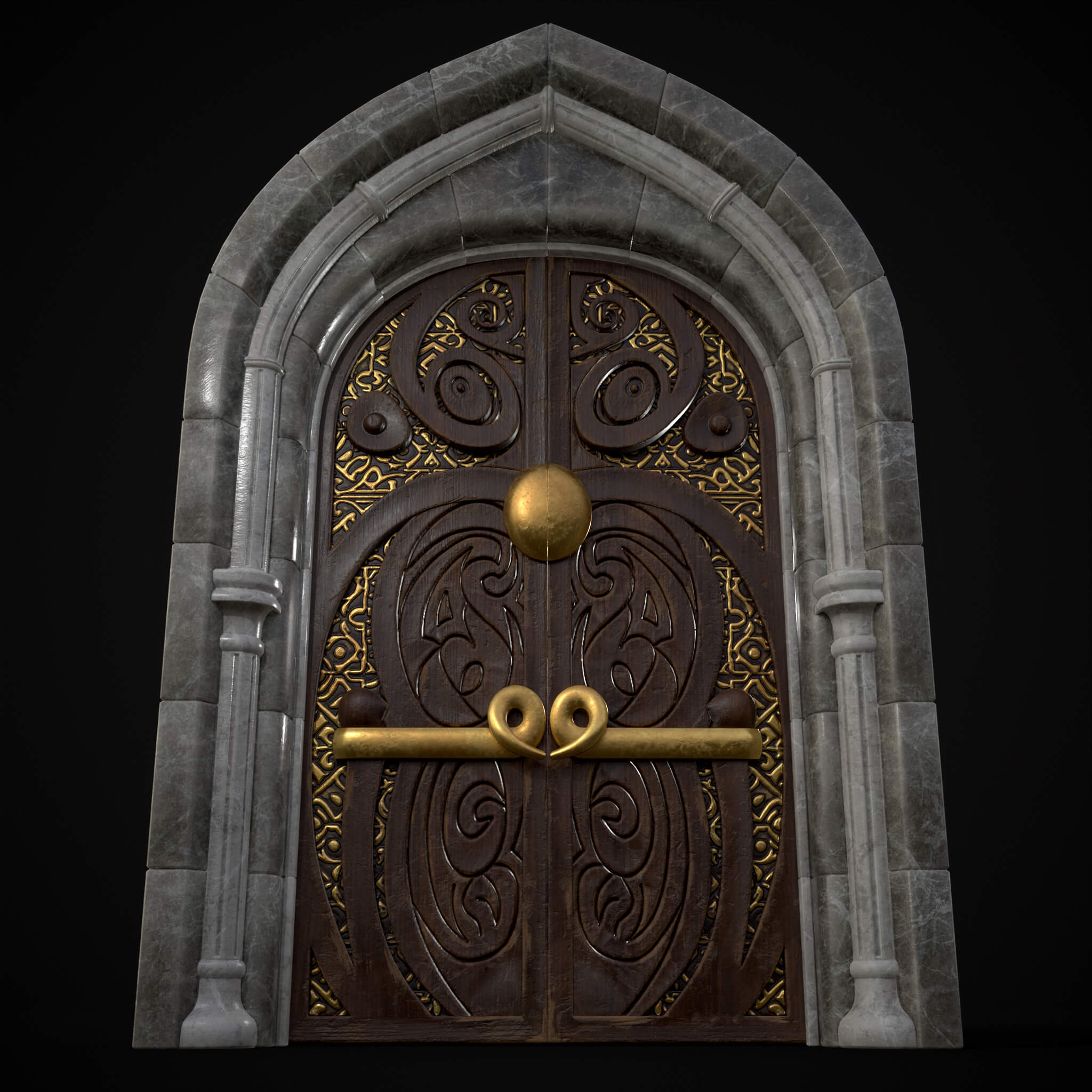 Regal Castle Door - 3D Model by Get Dead Entertainment