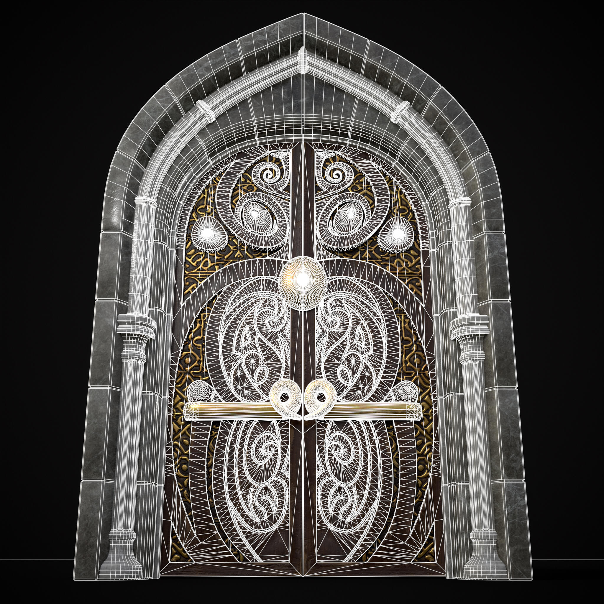 Regal Castle Door - 3D Model by Get Dead Entertainment