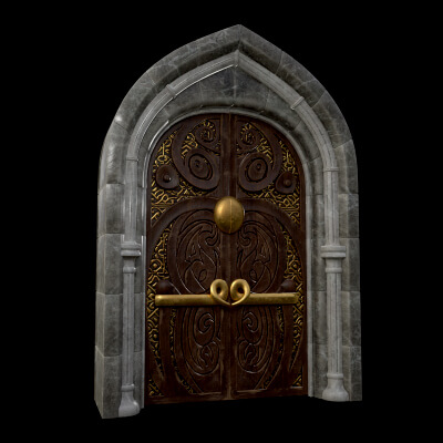 Regal Castle Door - 3D Model by Get Dead Entertainment