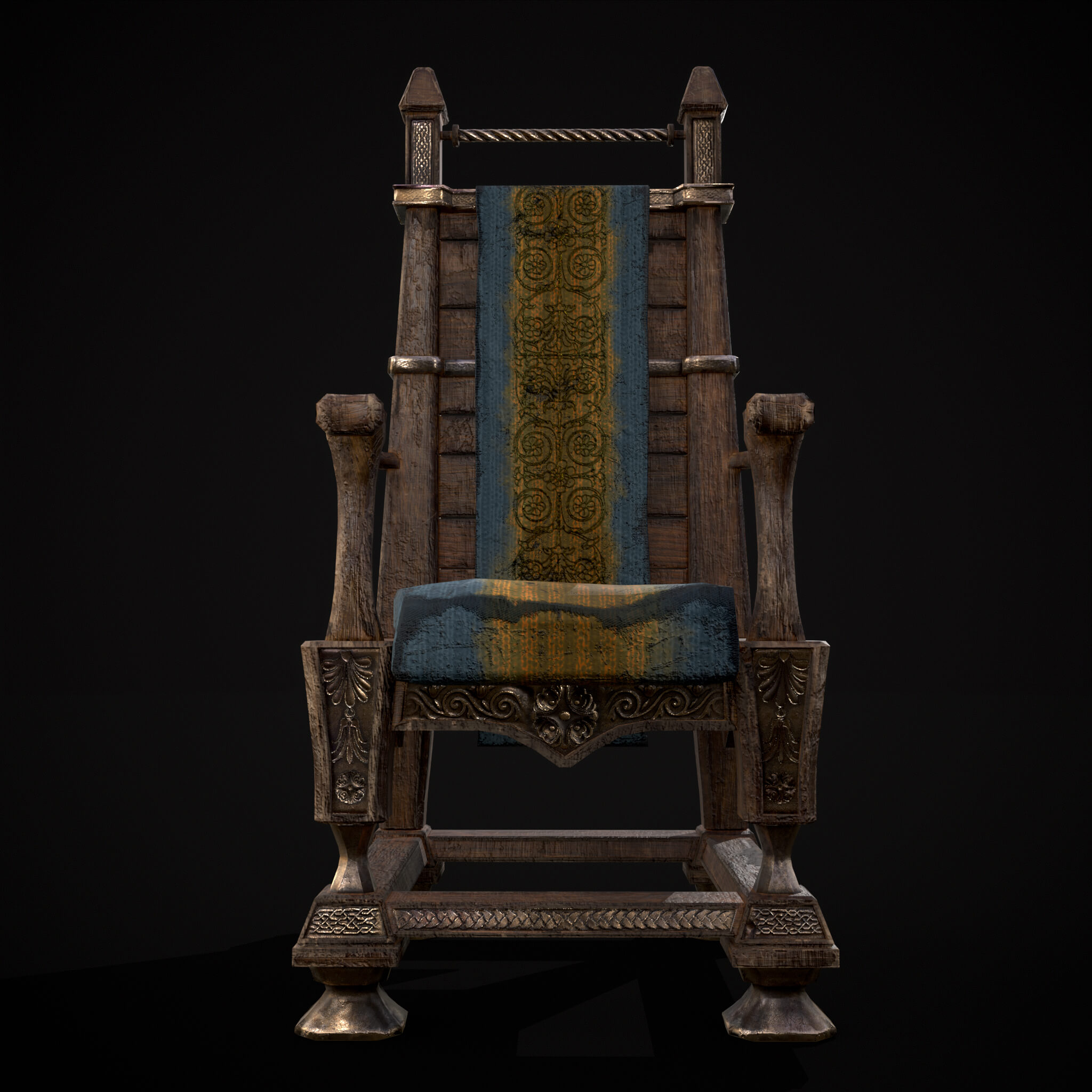 Regal Hardwood Chair - 3D Model by Get Dead Entertainment