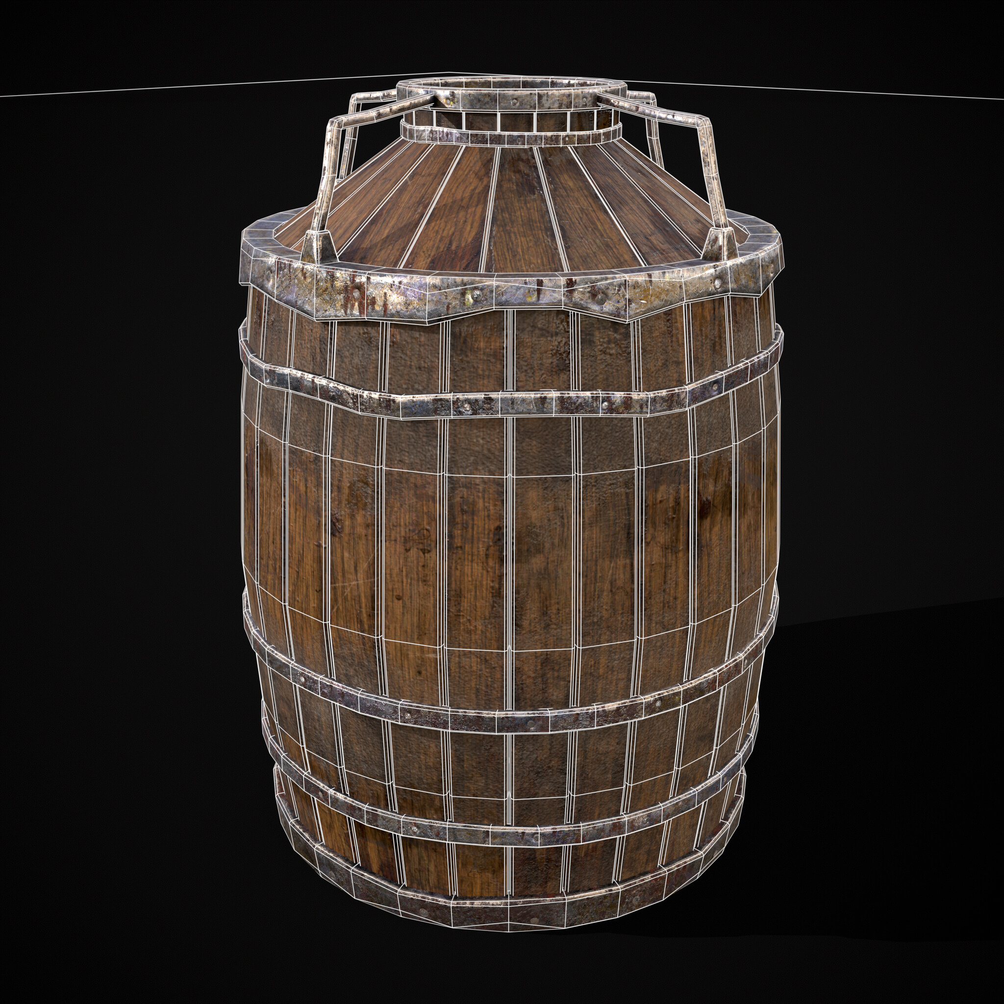 Reinforced Keg - 3D Model by Get Dead Entertainment