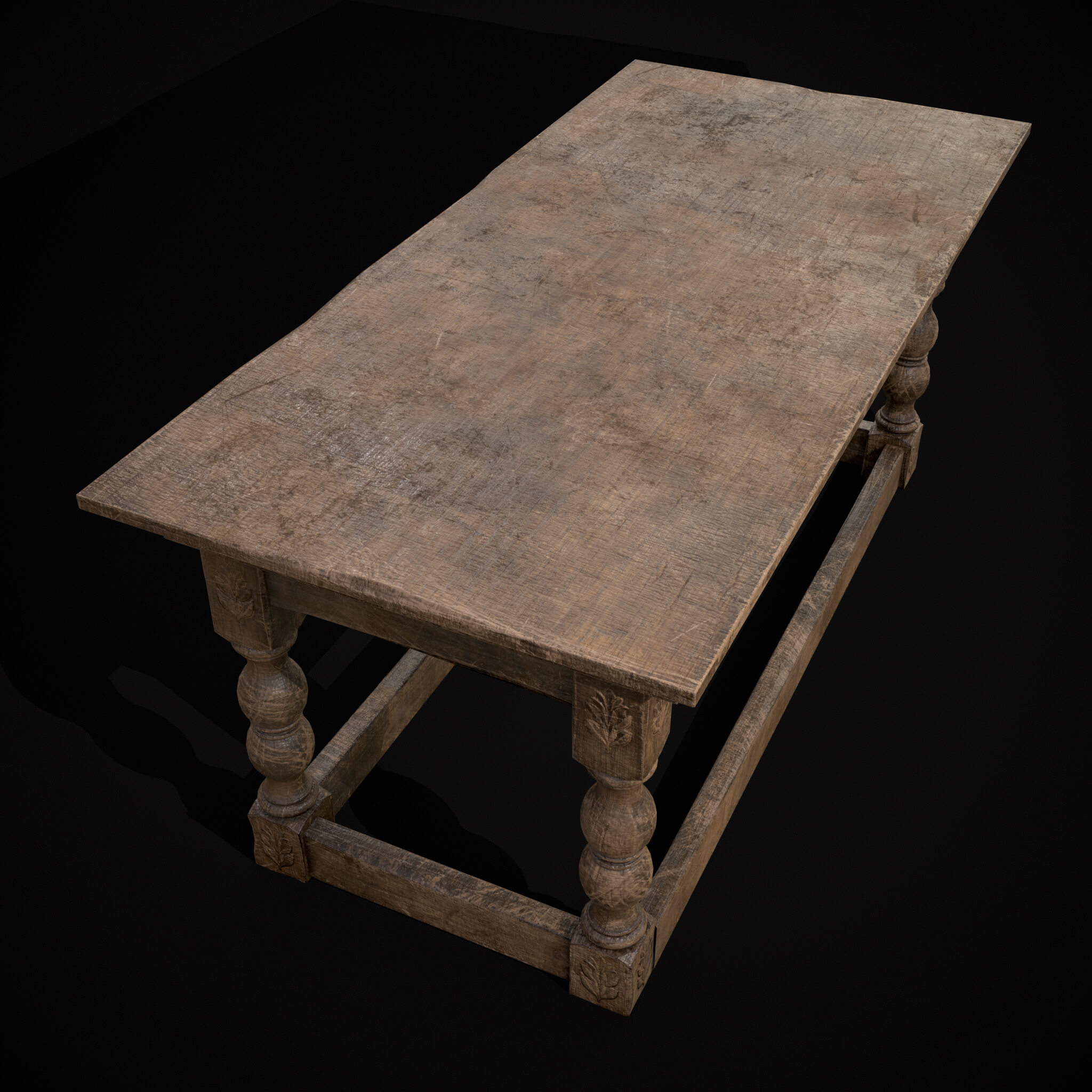 Renaissance Elegant Long Table - 3D Model by Get Dead Entertainment