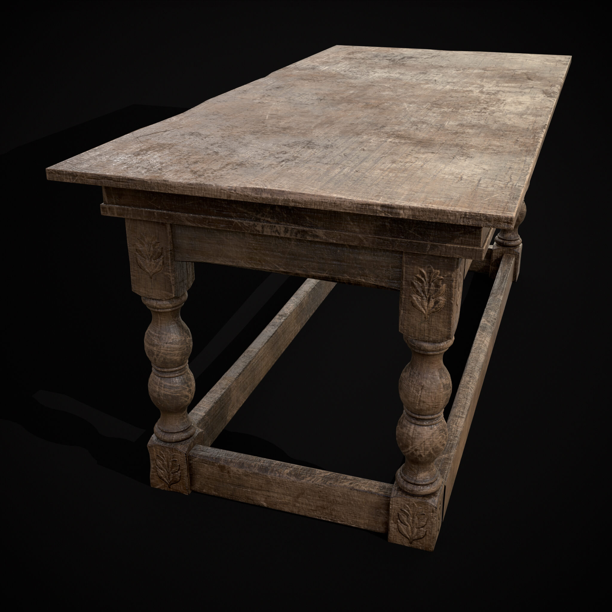 Renaissance Elegant Long Table - 3D Model by Get Dead Entertainment