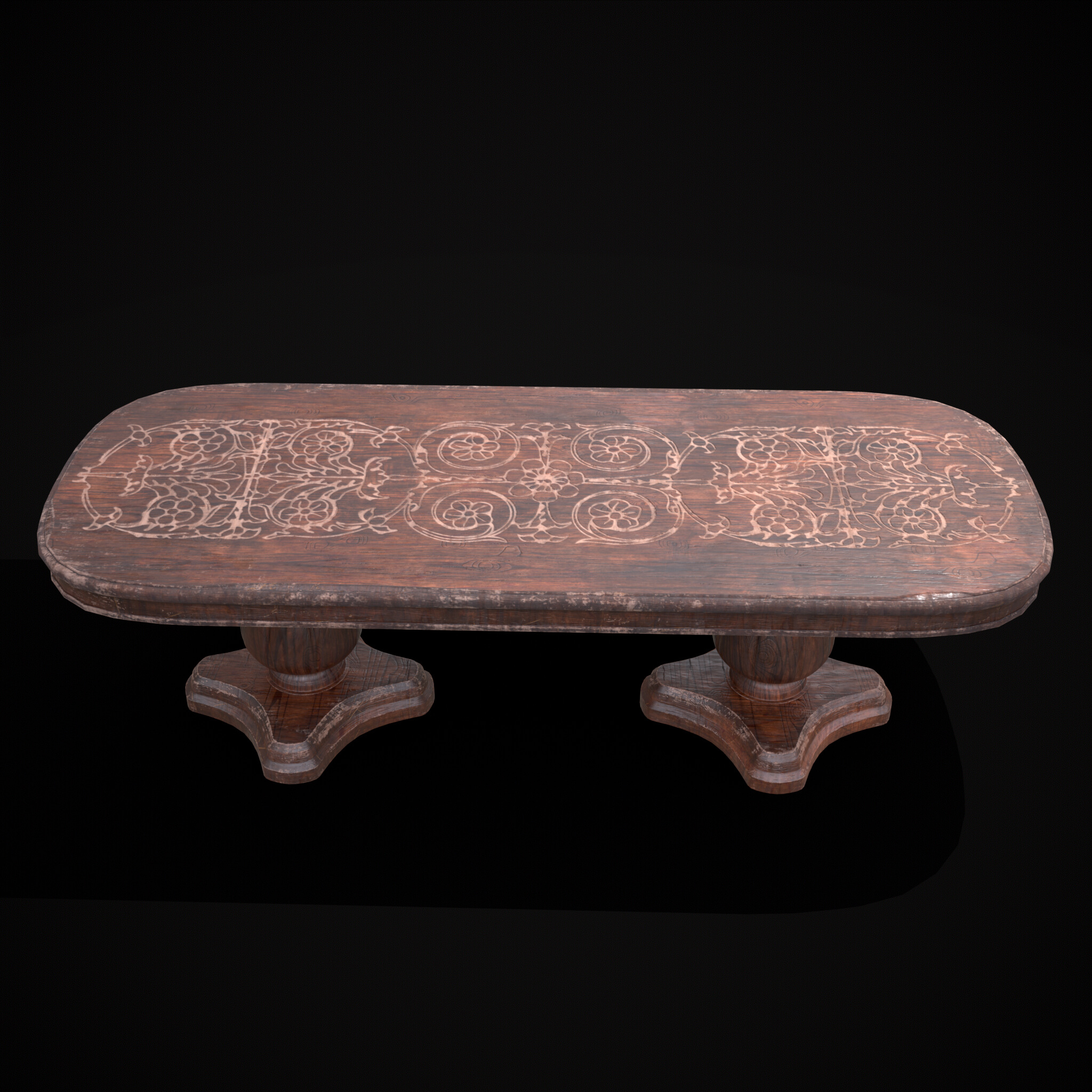 Renaissance Long Table - 3D Model by Get Dead Entertainment