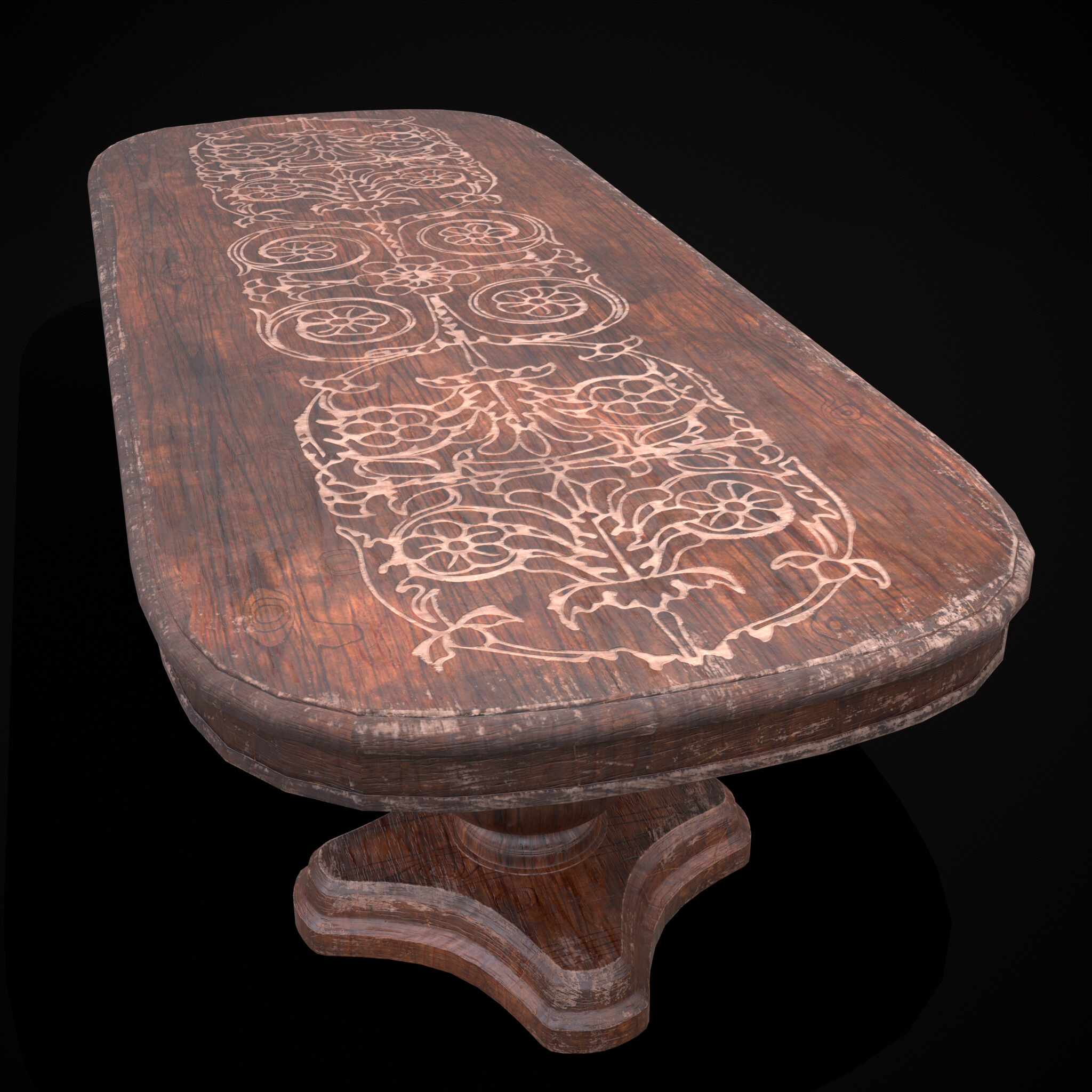 Renaissance Long Table - 3D Model by Get Dead Entertainment