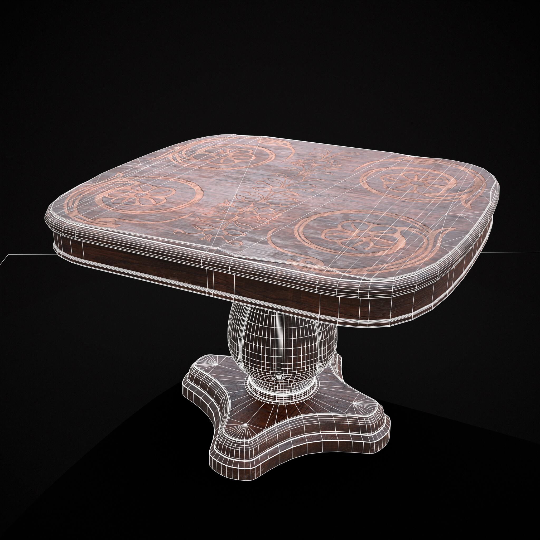 Renaissance Round Table - 3D Model by Get Dead Entertainment
