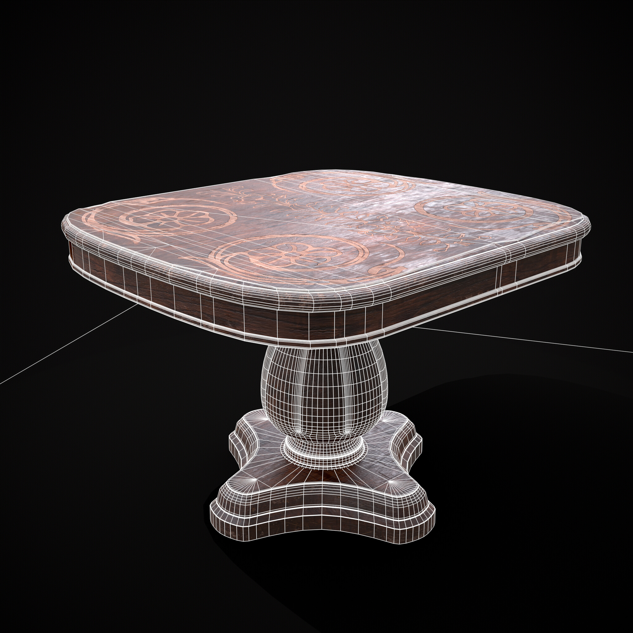 Renaissance Round Table - 3D Model by Get Dead Entertainment