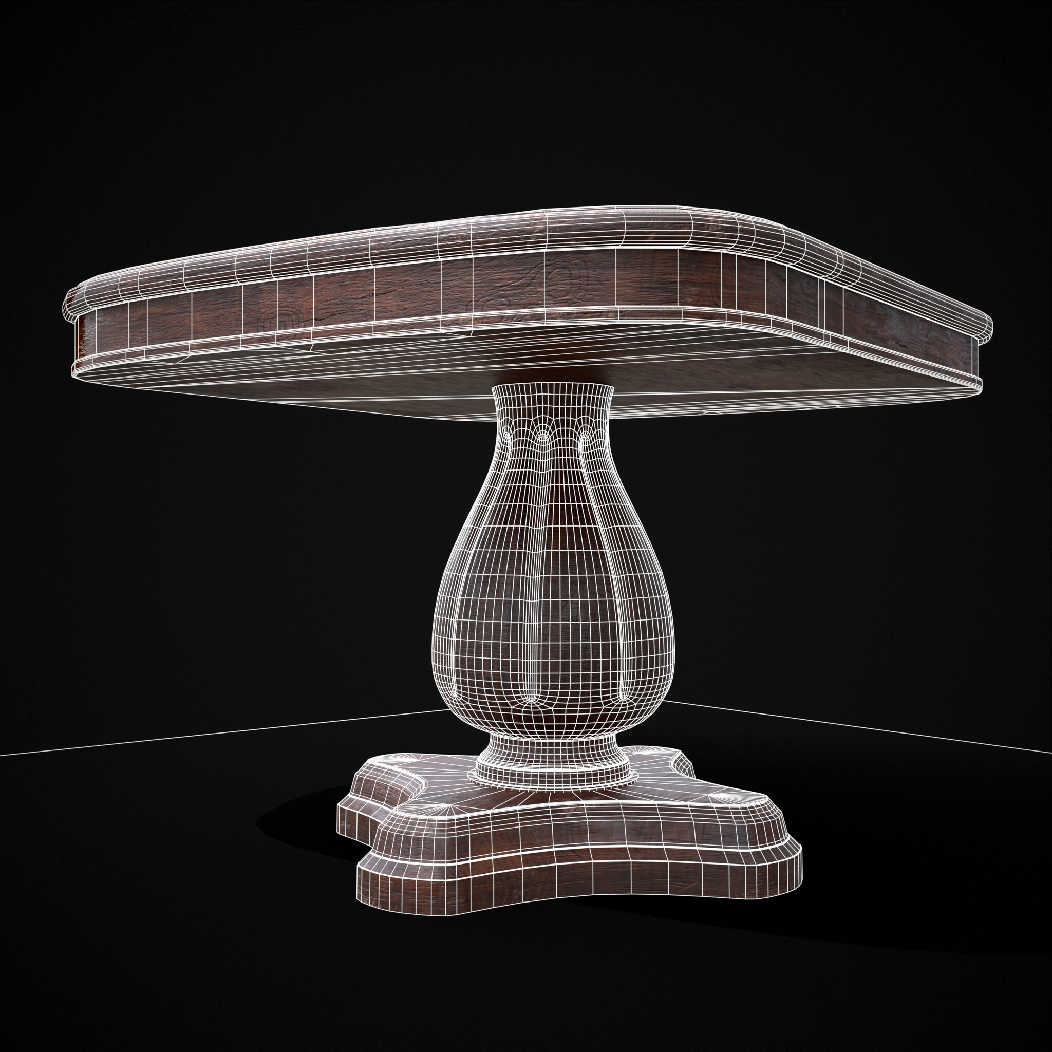 Renaissance Round Table - 3D Model by Get Dead Entertainment