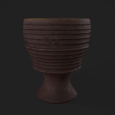 Ribbed Clay Chalice - 3D Model by Get Dead Entertainment