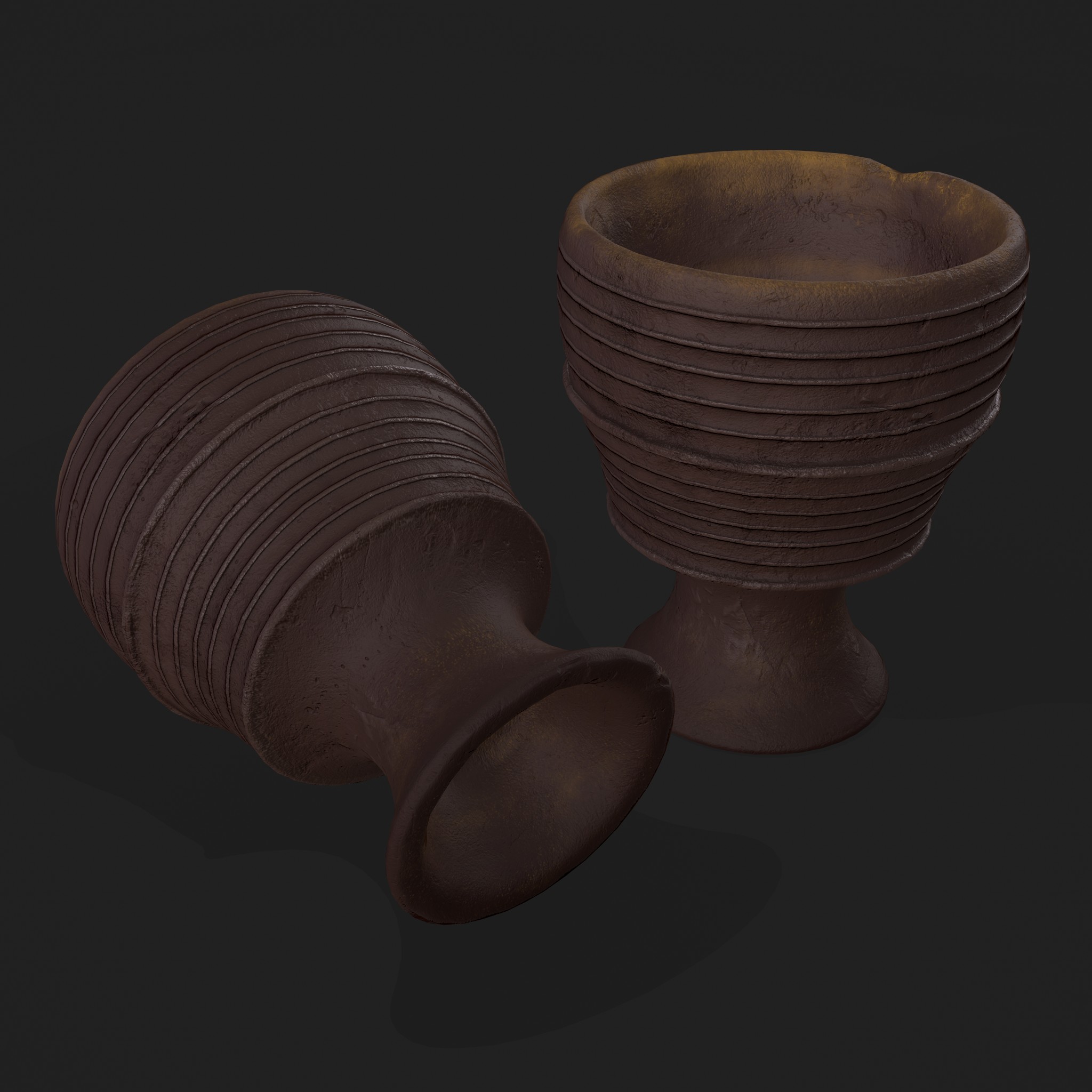 Ribbed Clay Chalice - 3D Model by Get Dead Entertainment