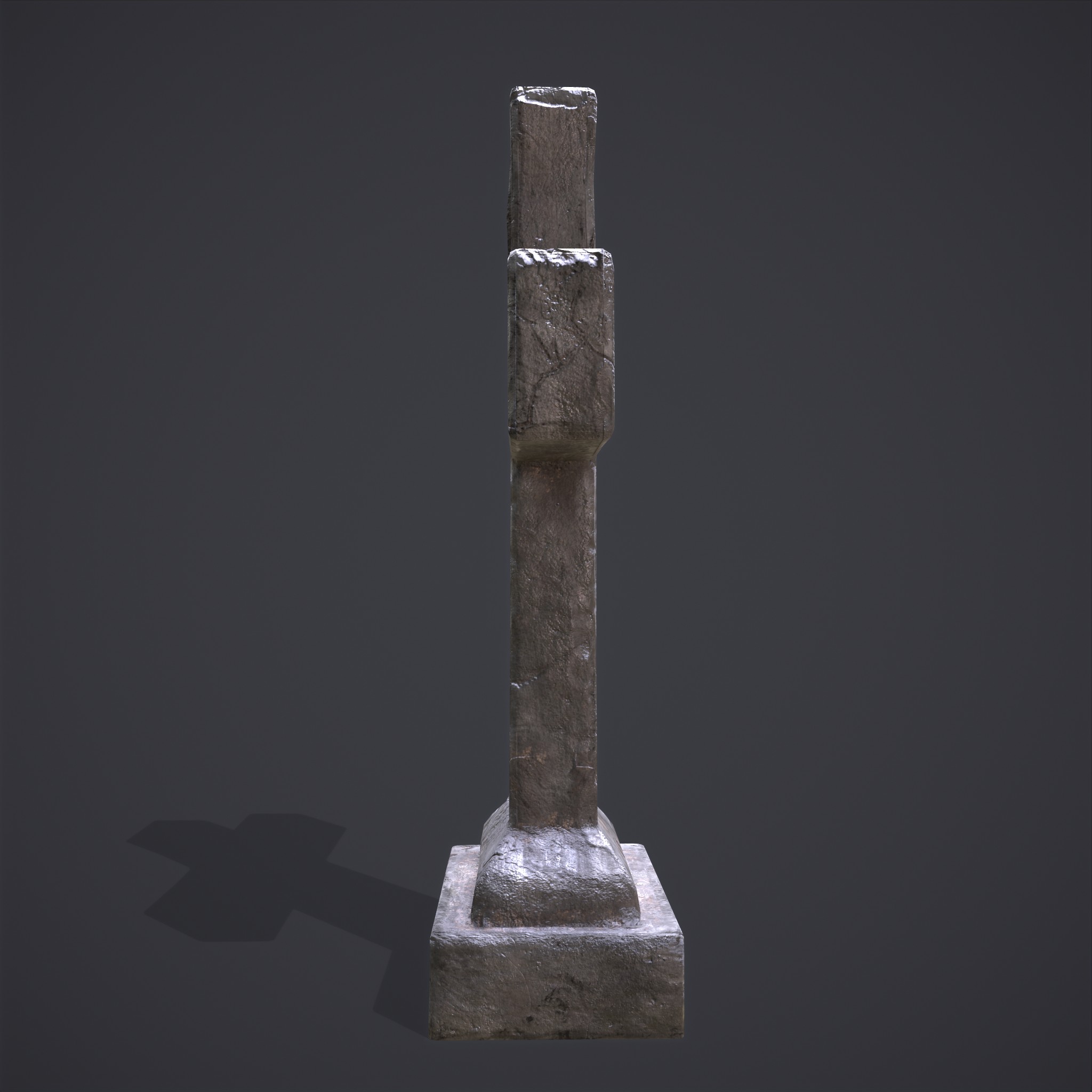 RIP Cross Gravestone - 3D Model by Get Dead Entertainment