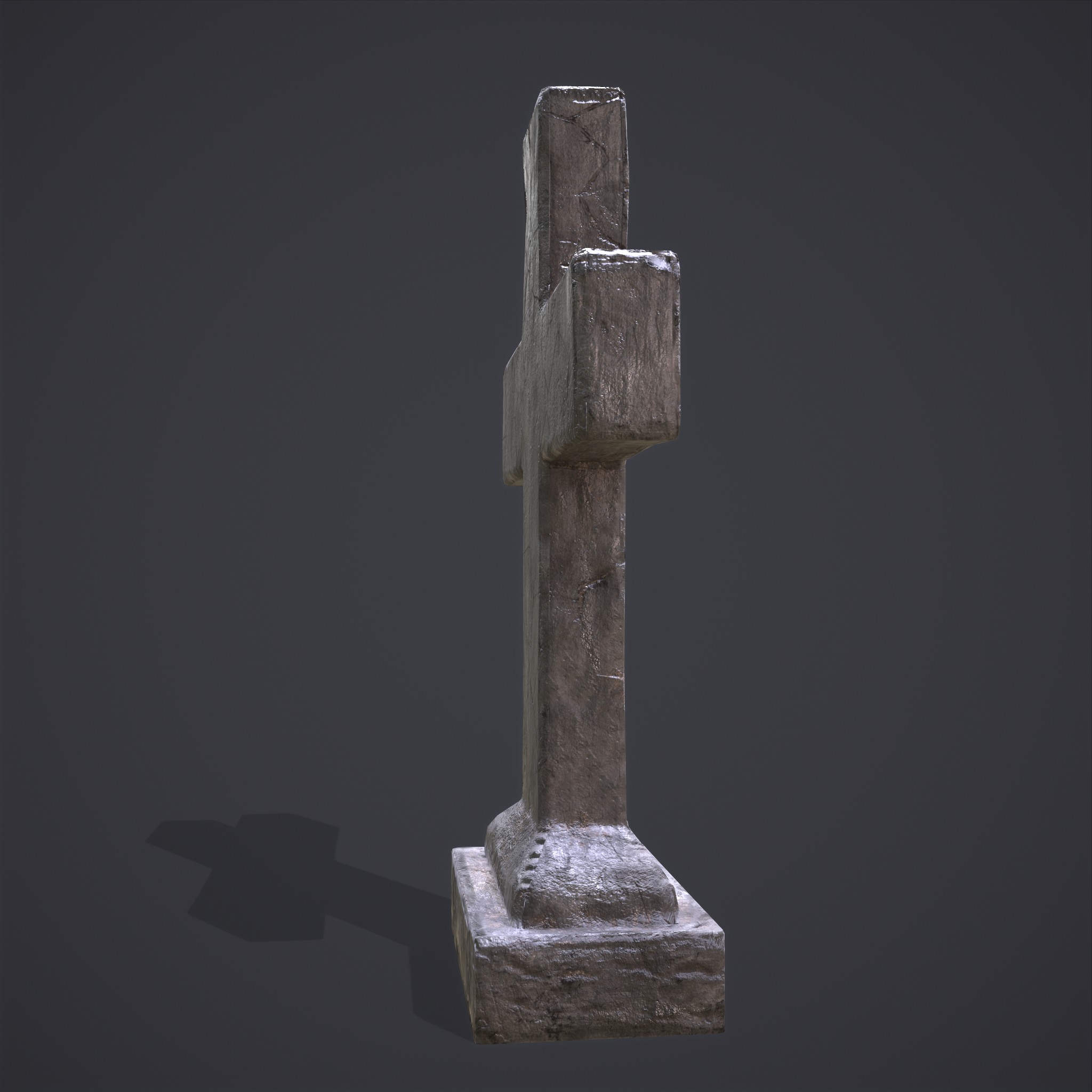 RIP Cross Gravestone - 3D Model by Get Dead Entertainment