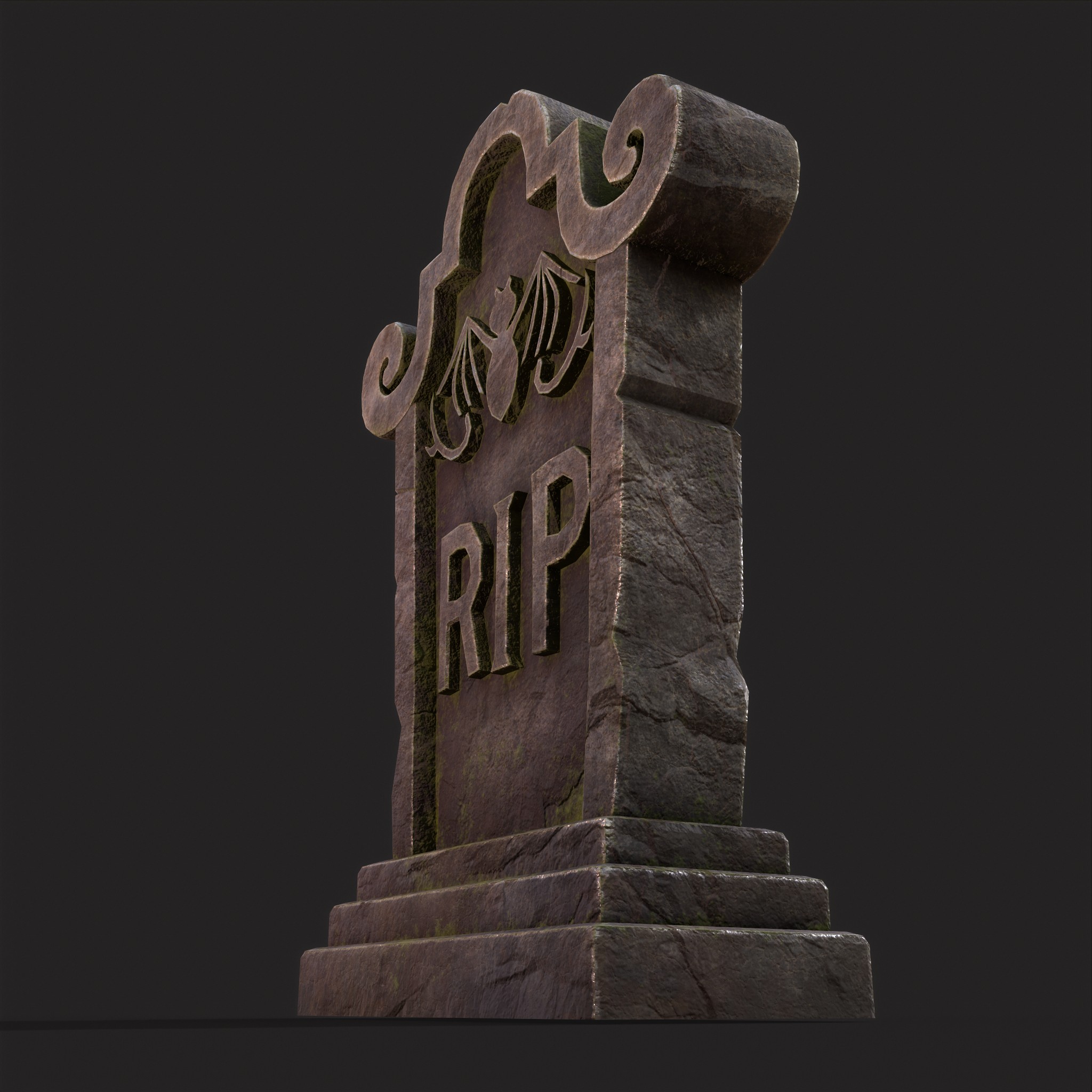 Rip Gravestone - 3D Model by Get Dead Entertainment