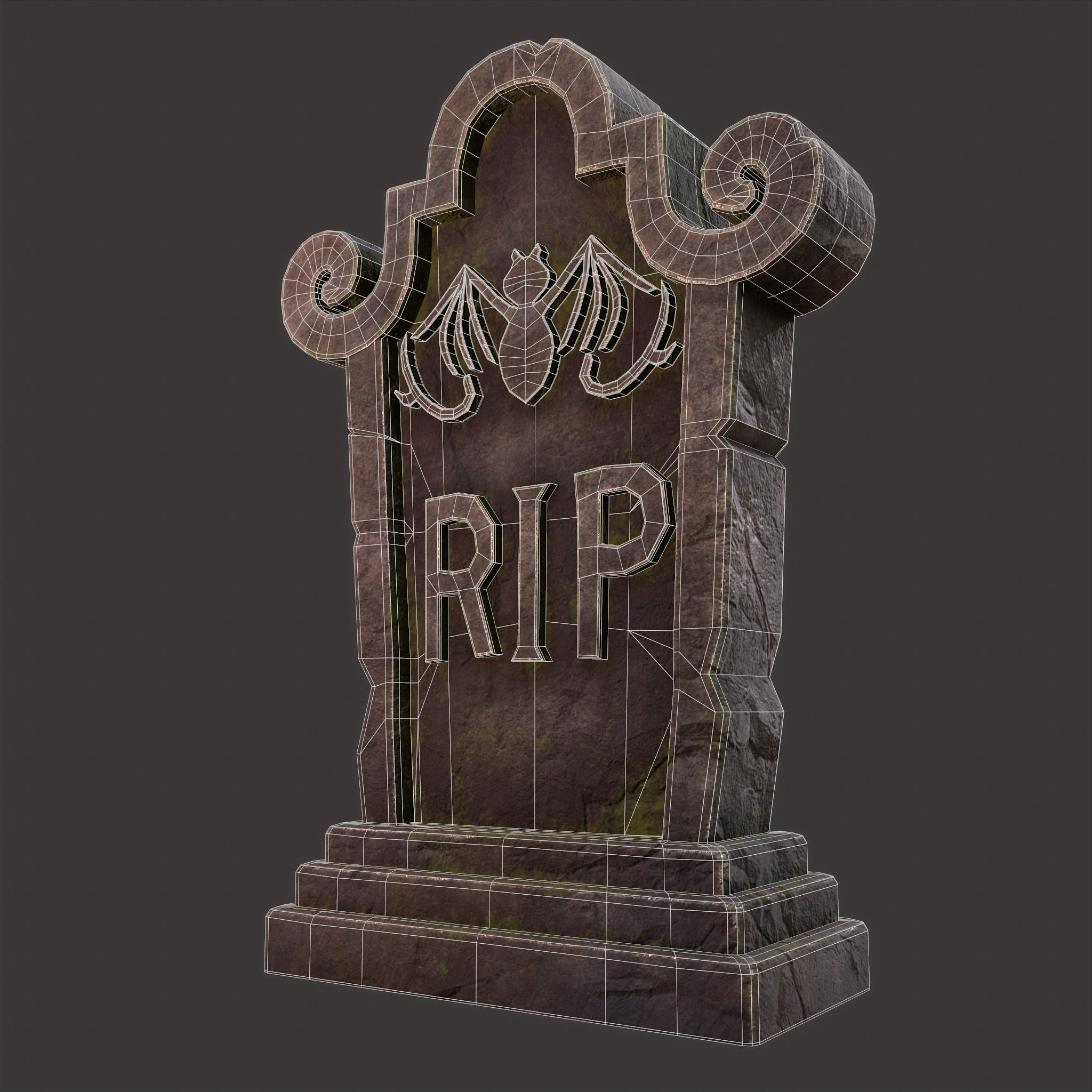 Rip Gravestone - 3D Model by Get Dead Entertainment