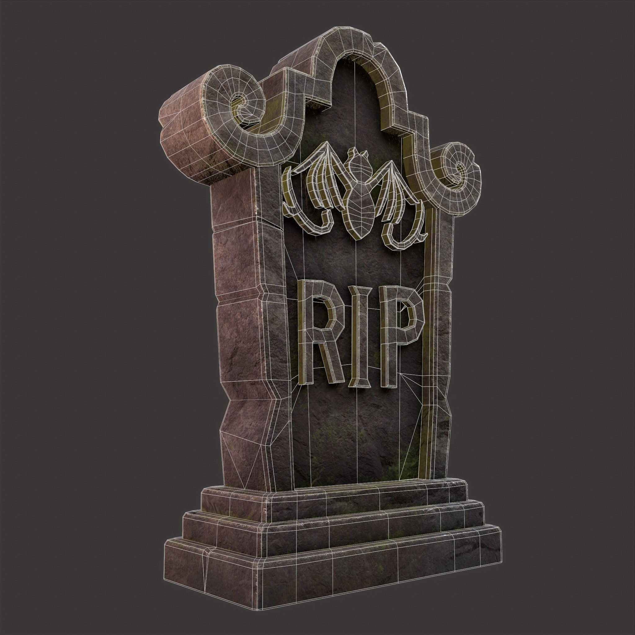 Rip Gravestone - 3D Model by Get Dead Entertainment
