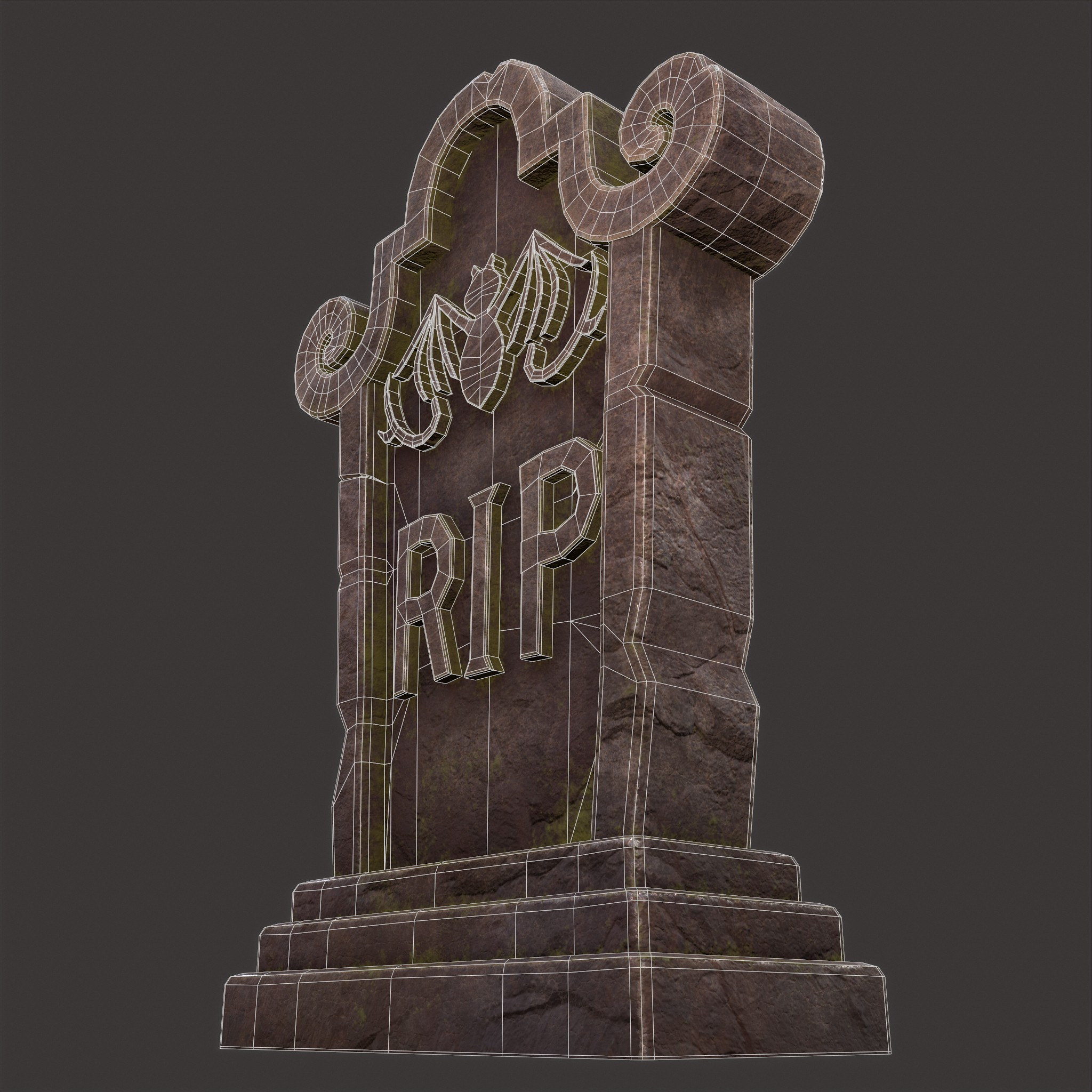 Rip Gravestone - 3D Model by Get Dead Entertainment