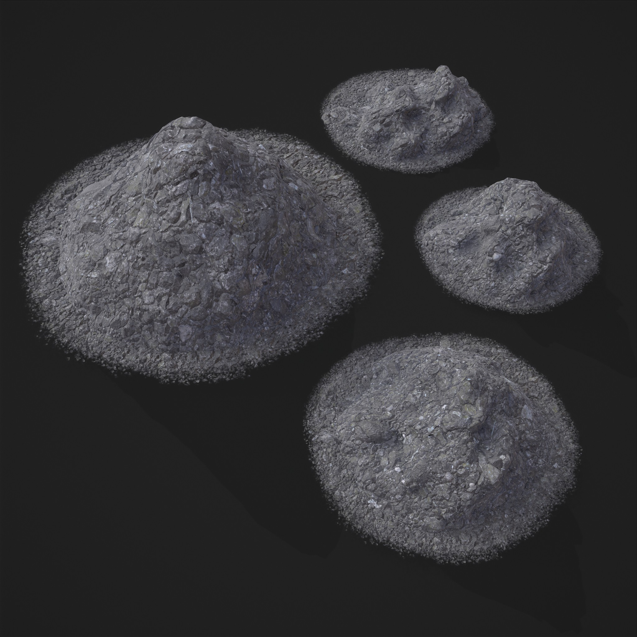 Rock Gravel Piles - 3D Model by Get Dead Entertainment
