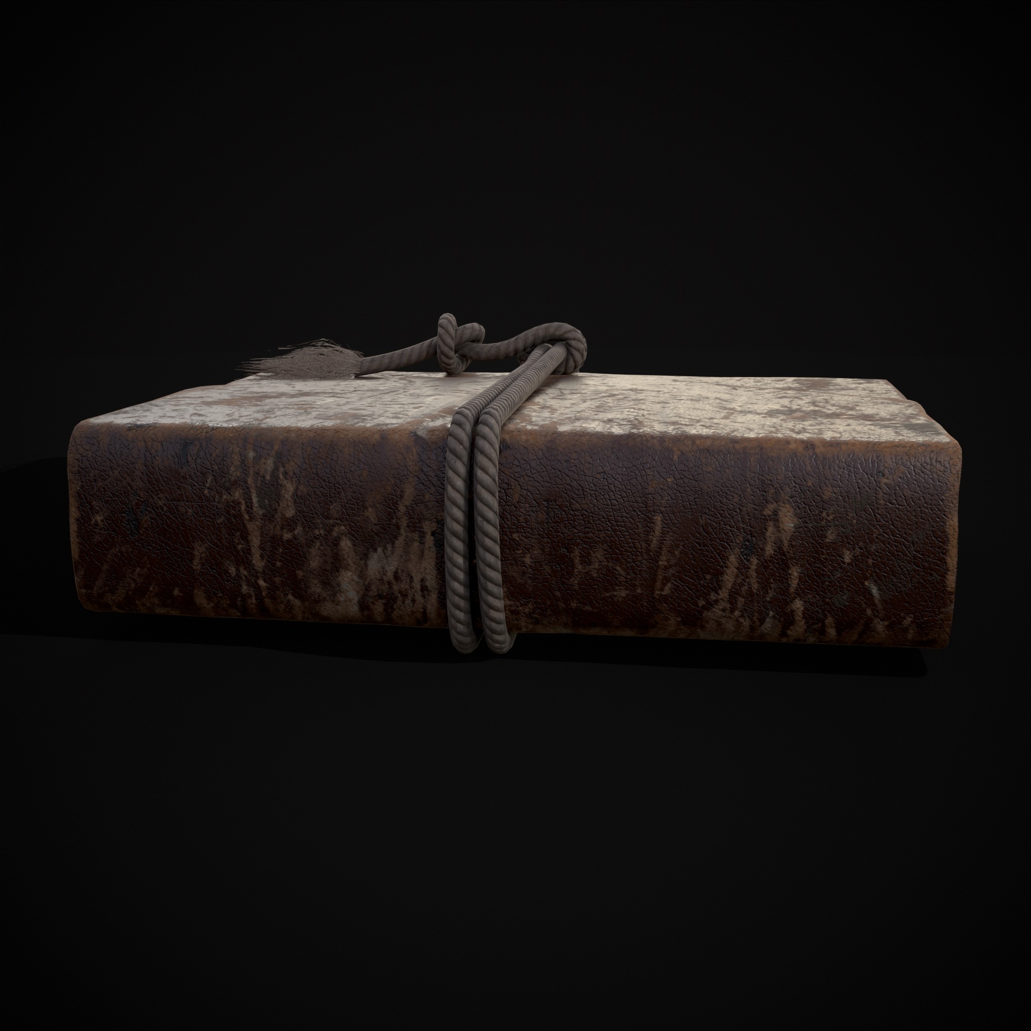 Rope Tied Leather Bound Book - 3D Model by Get Dead Entertainment